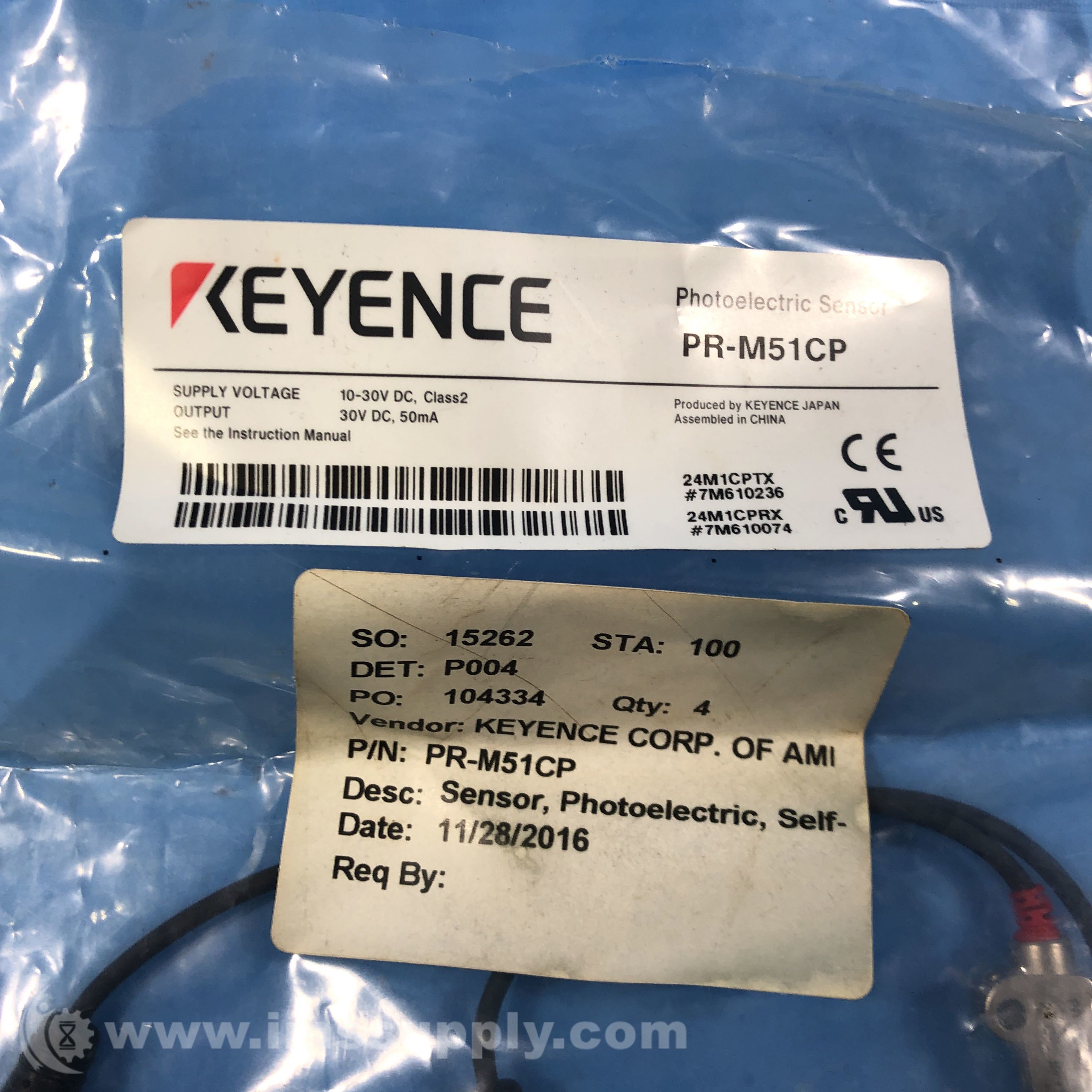 Keyence PR-M51CP Photoelectric Sensor - IMS Supply