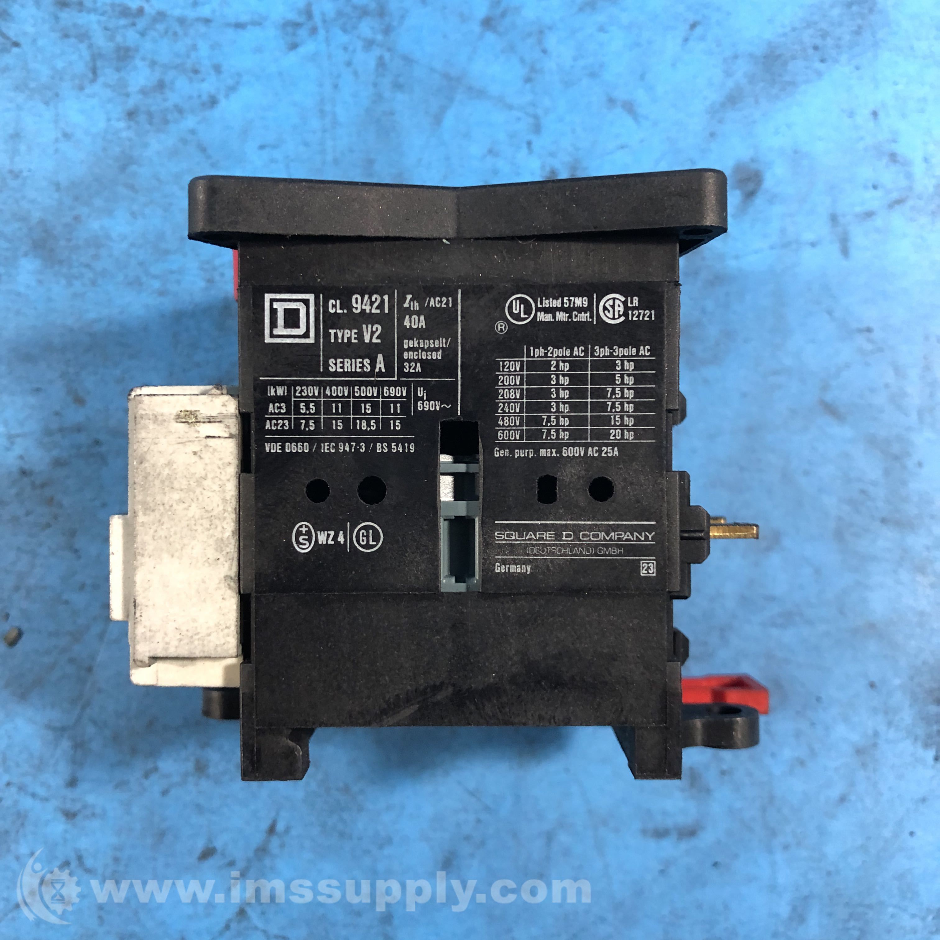 Square D 9421-V2 Series A Disconnect Switch - IMS Supply