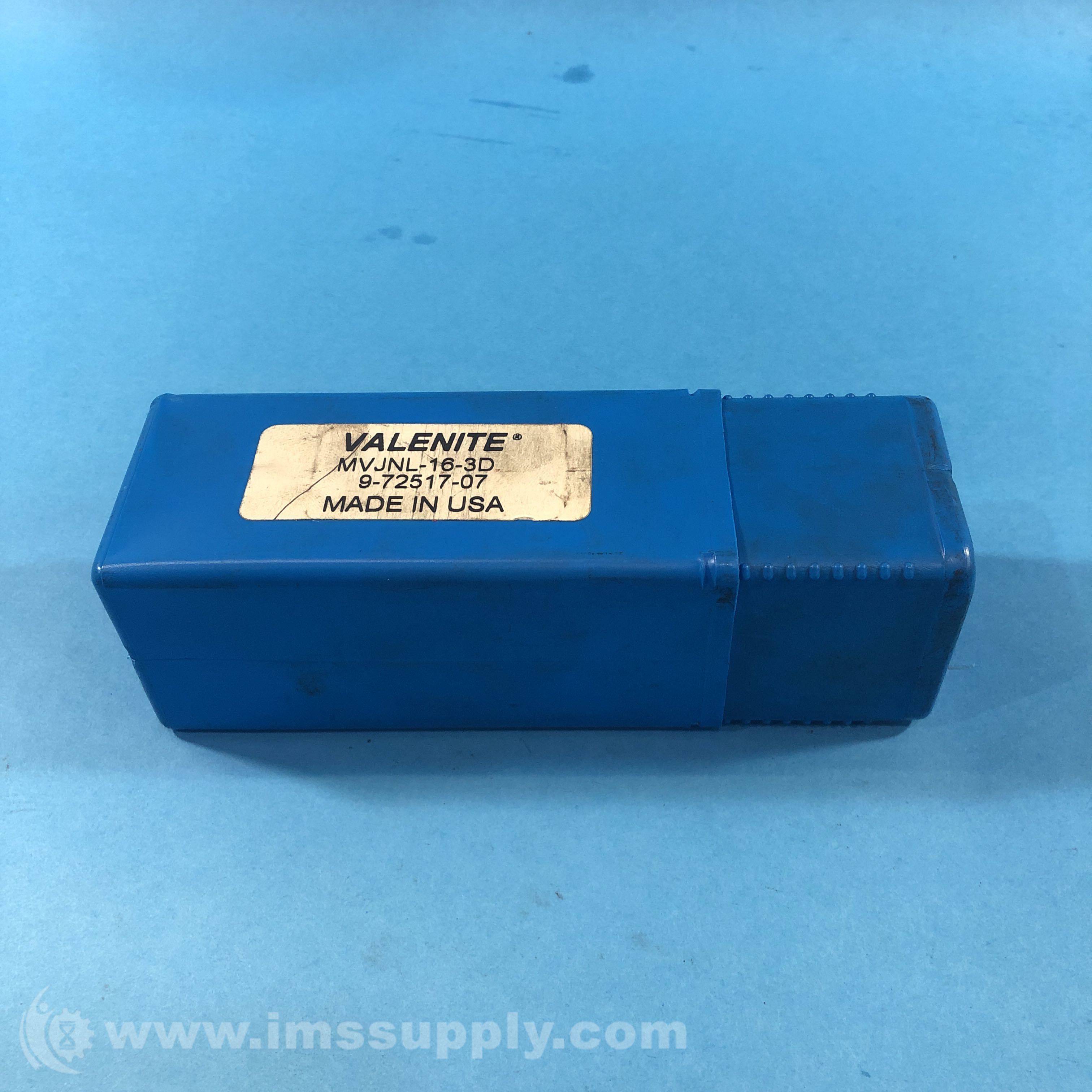 Valenite MVJNL-16-3D Turning External 1 Square Shank Holder - IMS Supply