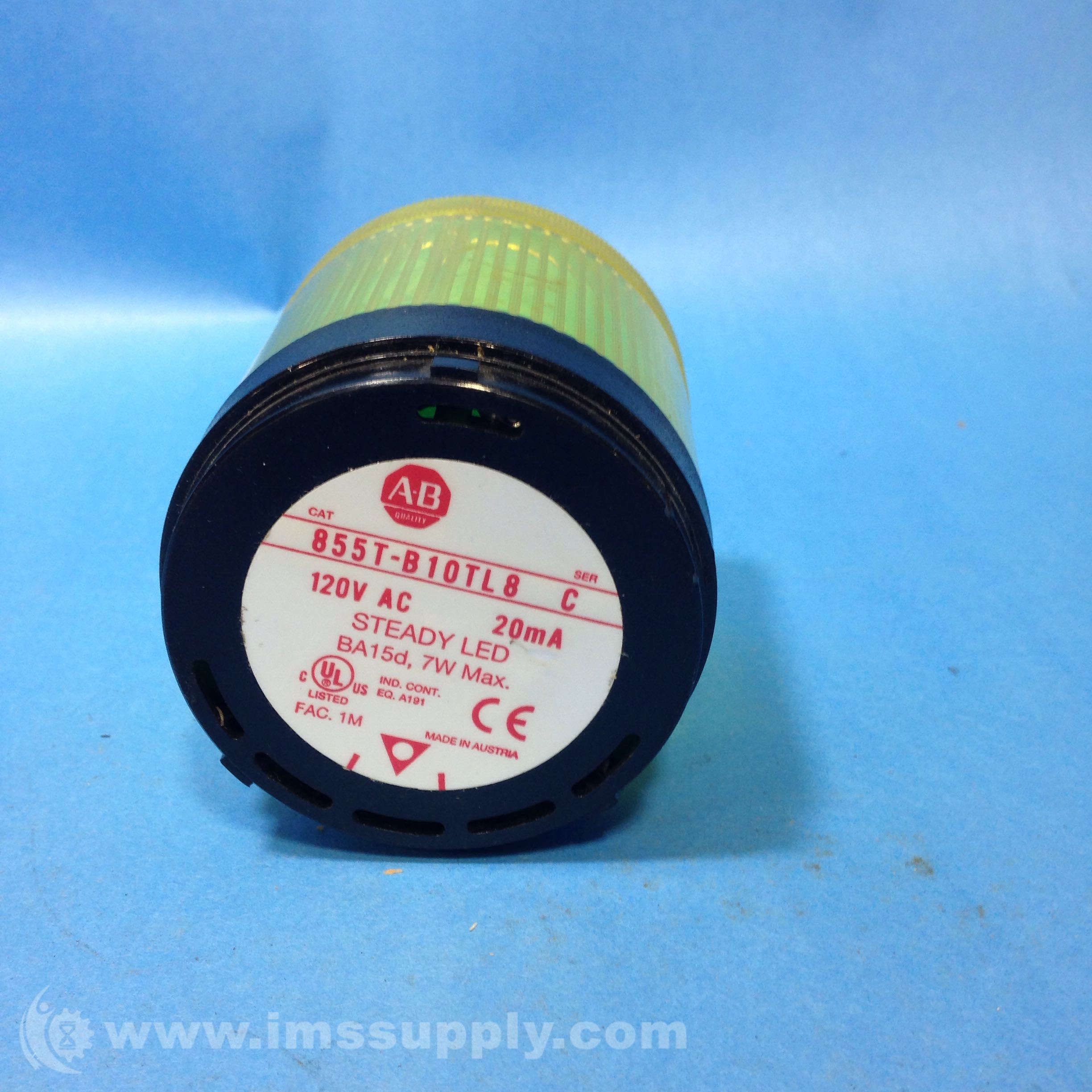 Allen Bradley 855T-B10TL8 Stack Light - IMS Supply