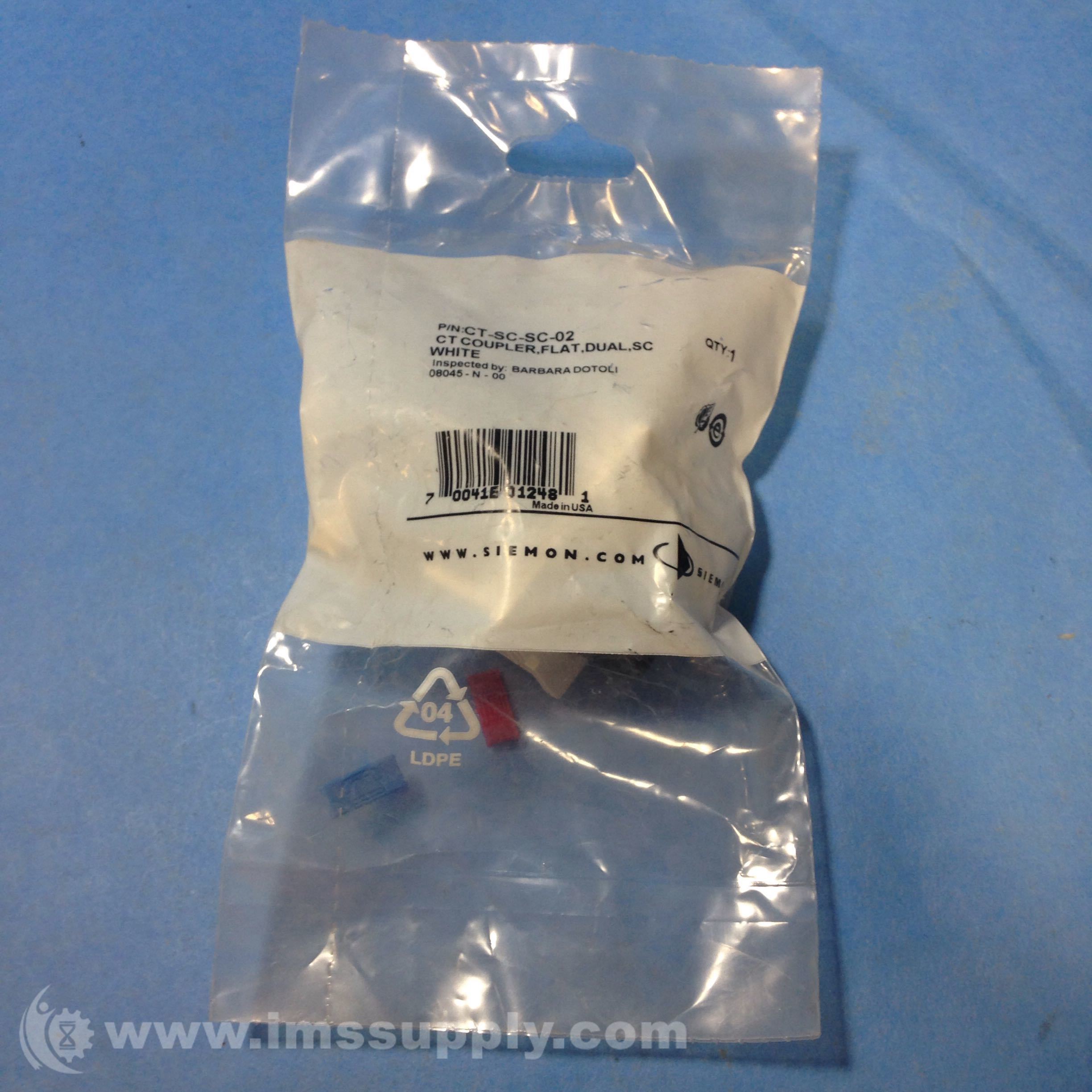 Siemon CT-SC-SC-02 Flat Fiber Adapter - IMS Supply