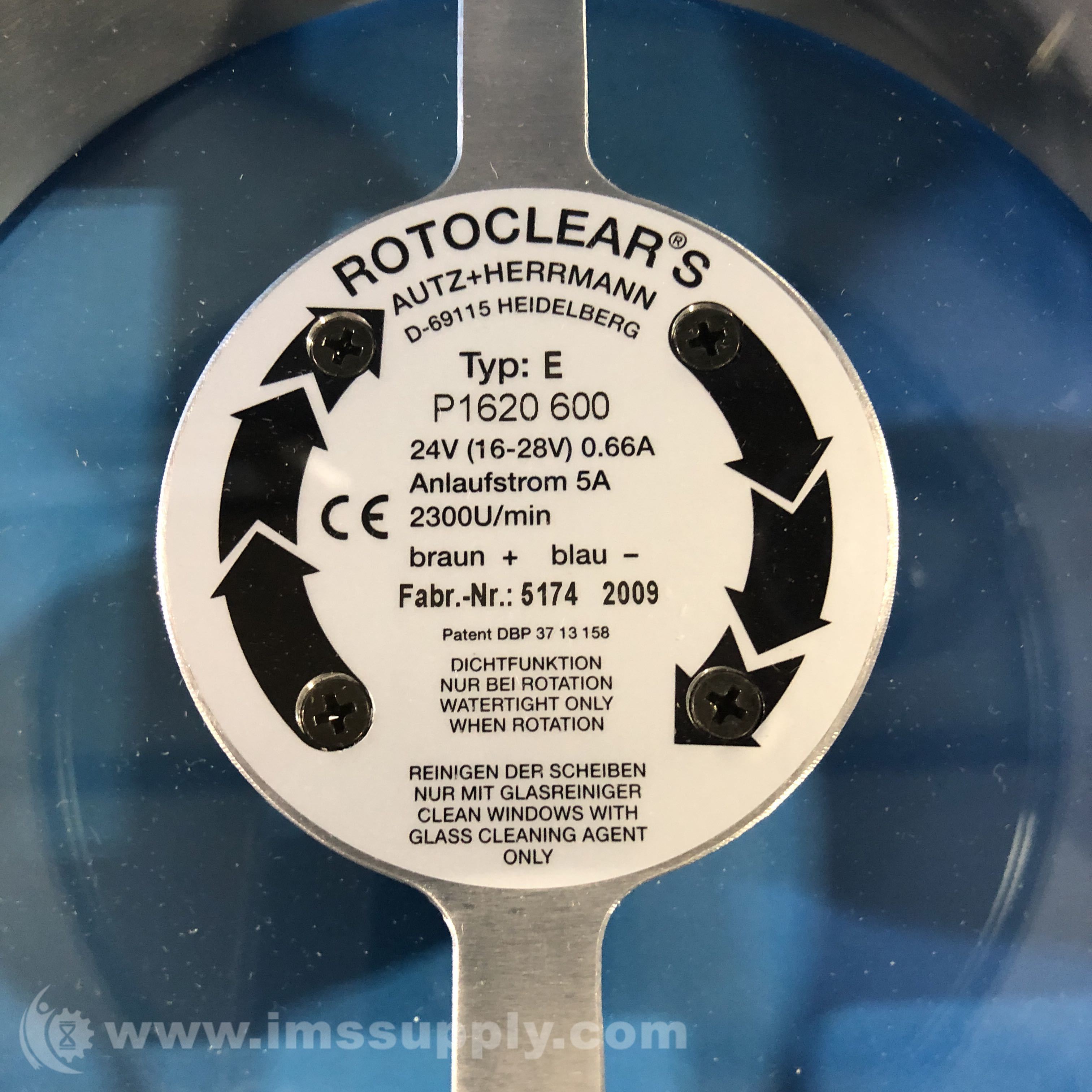 Heidelberg D-69115 Autz & Herrmann Rotoclear Window - IMS Supply