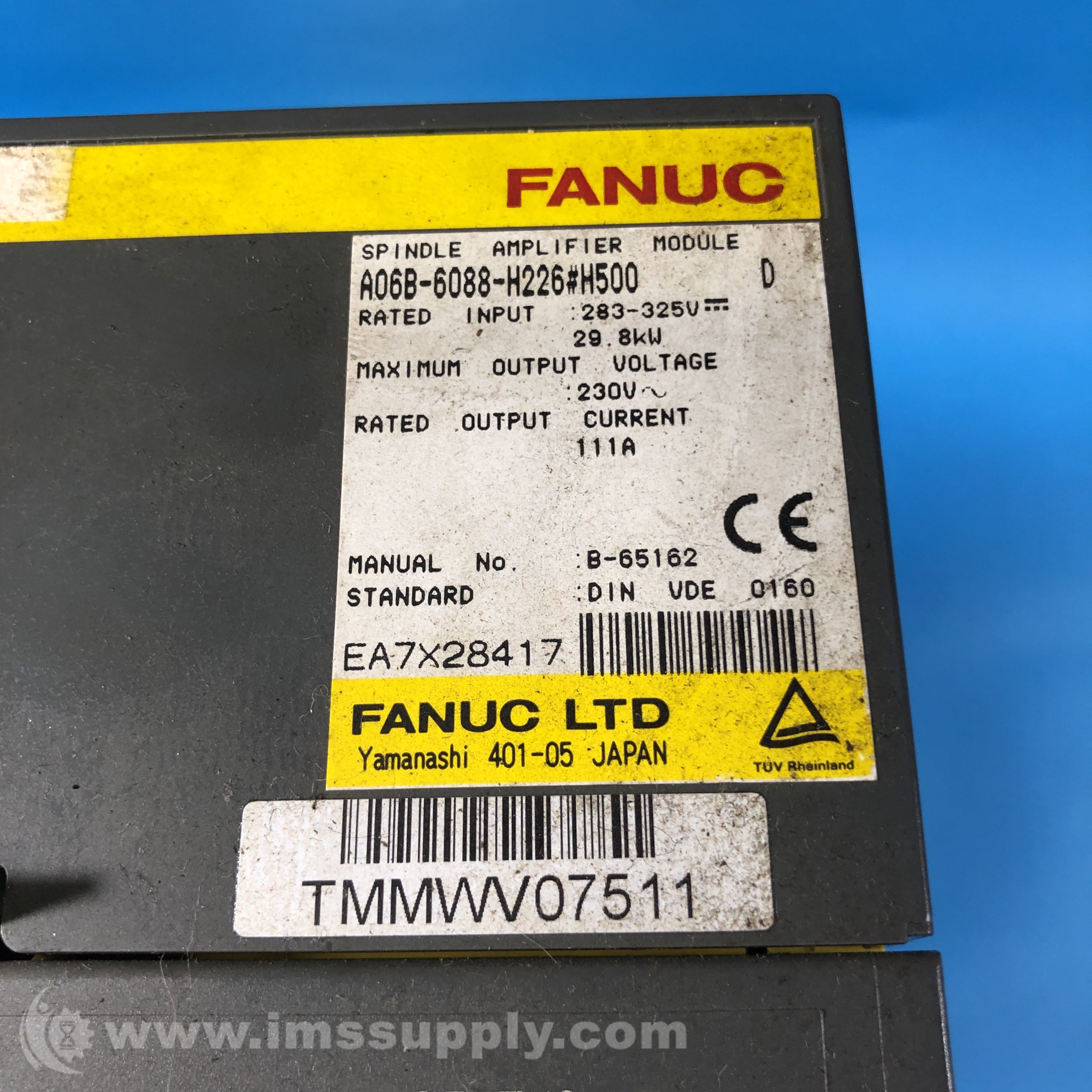 Fanuc A06B-6088-H226#H500 Spindle Drive - IMS Supply