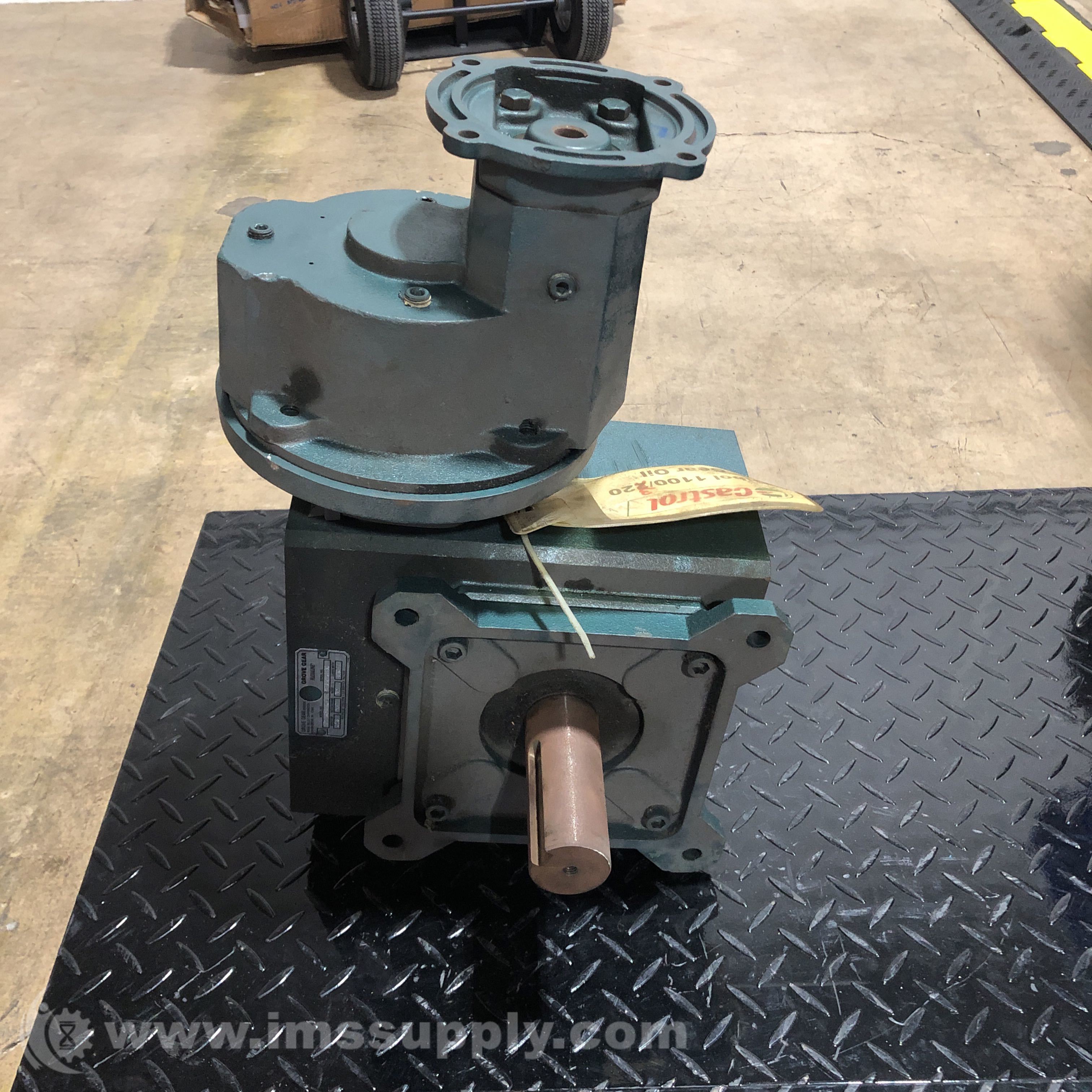 Grove Gear SP1 DXFMQ242 Gear Reducer, 1750RPM, 1.26HP, 56C, 300:1 - IMS ...