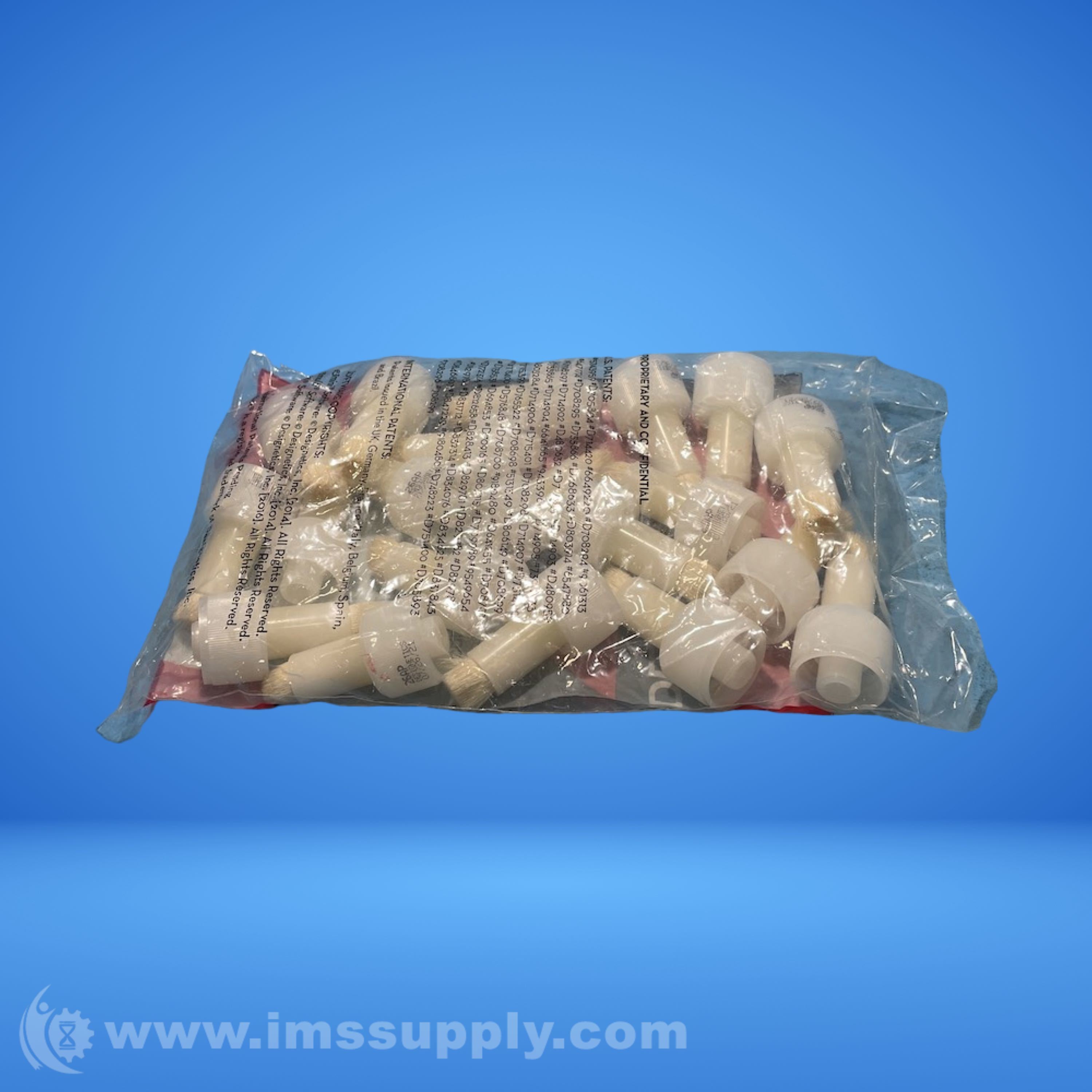 DESIGNETICS 26AP Flat Brush Applicator Bag of 20 - IMS Supply