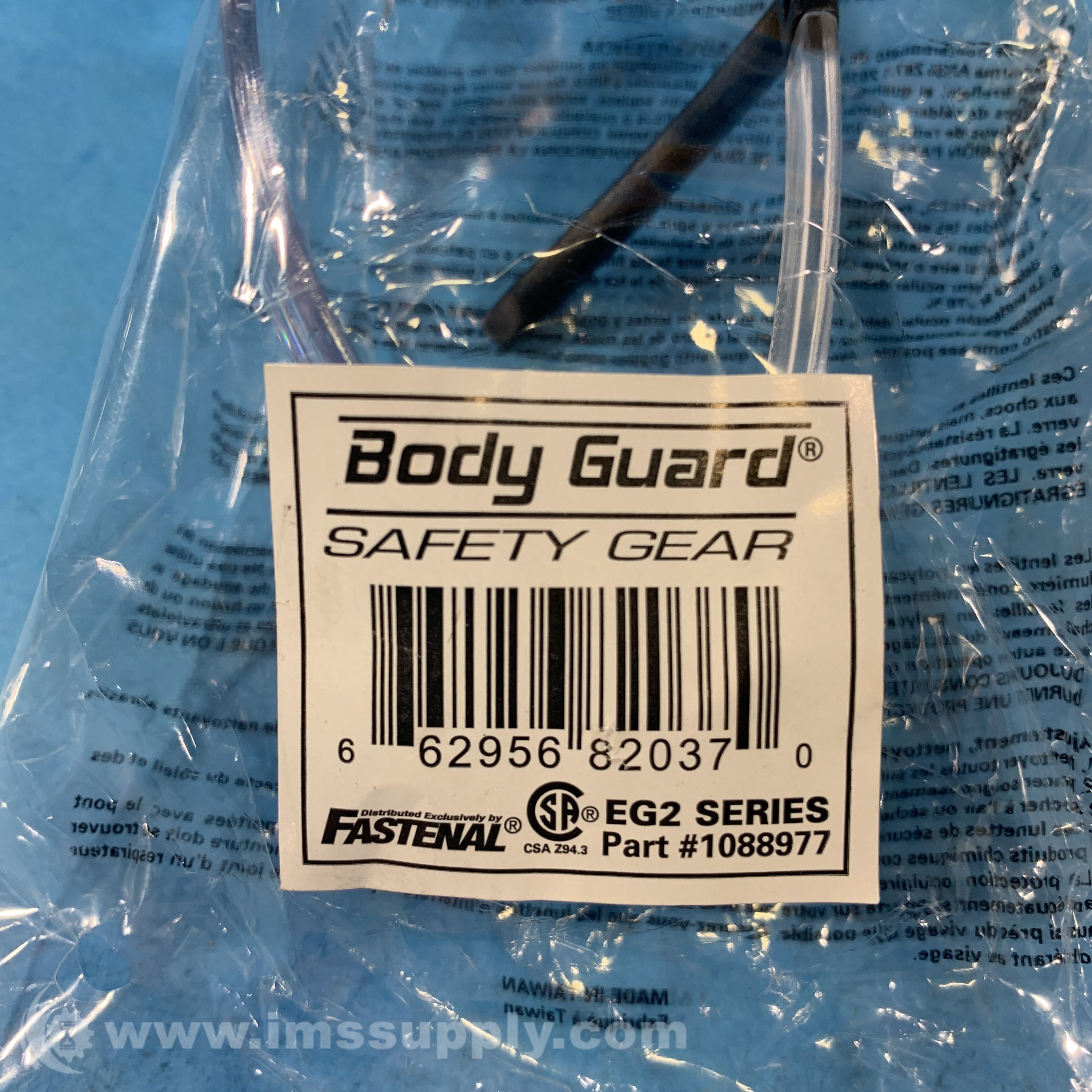 Fastenal 1088977 Anti-Scratch Wraparound Safety Glasses - IMS Supply