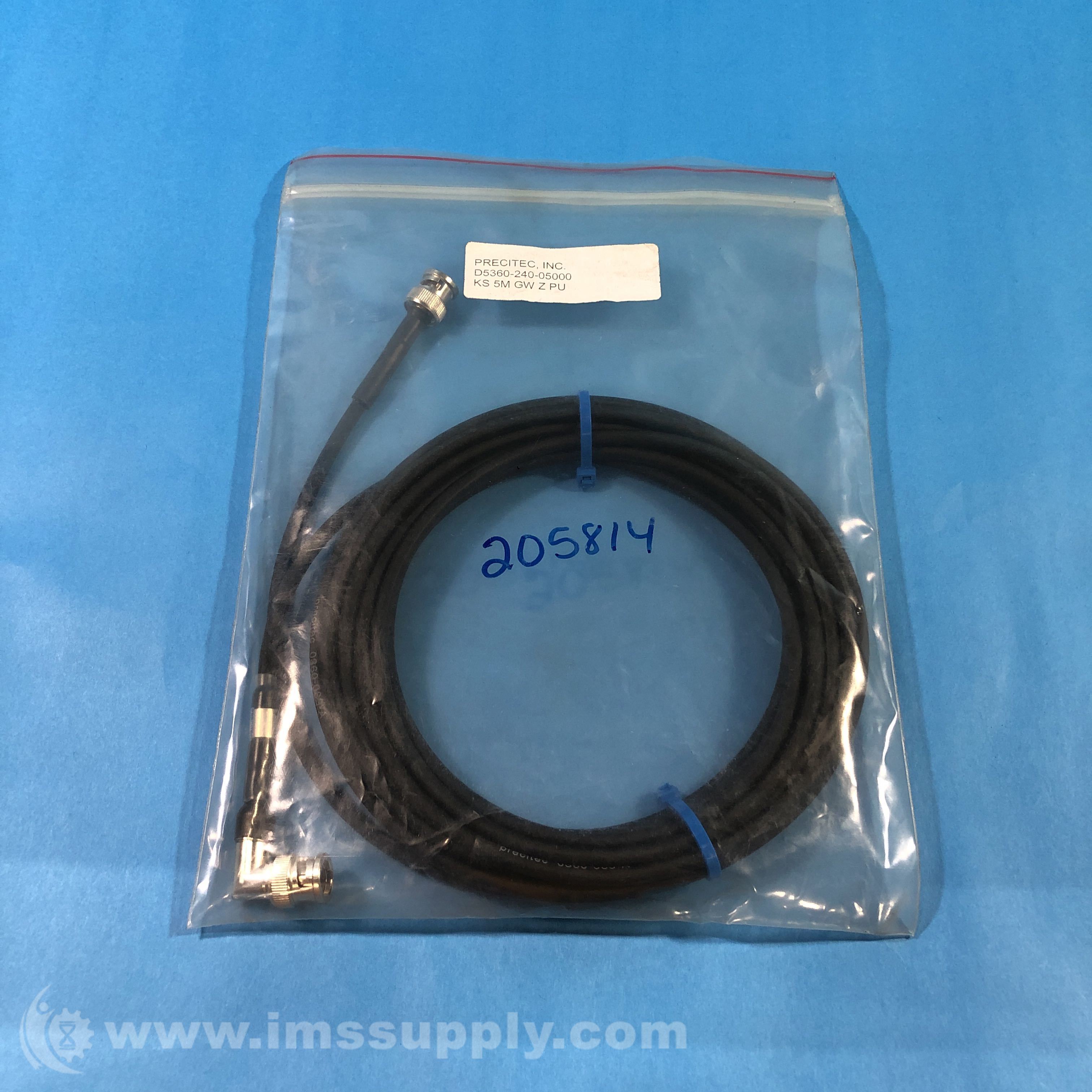 Precitec D5360-240-05000 KS 5M GW Z PU Cordset Cable - IMS Supply
