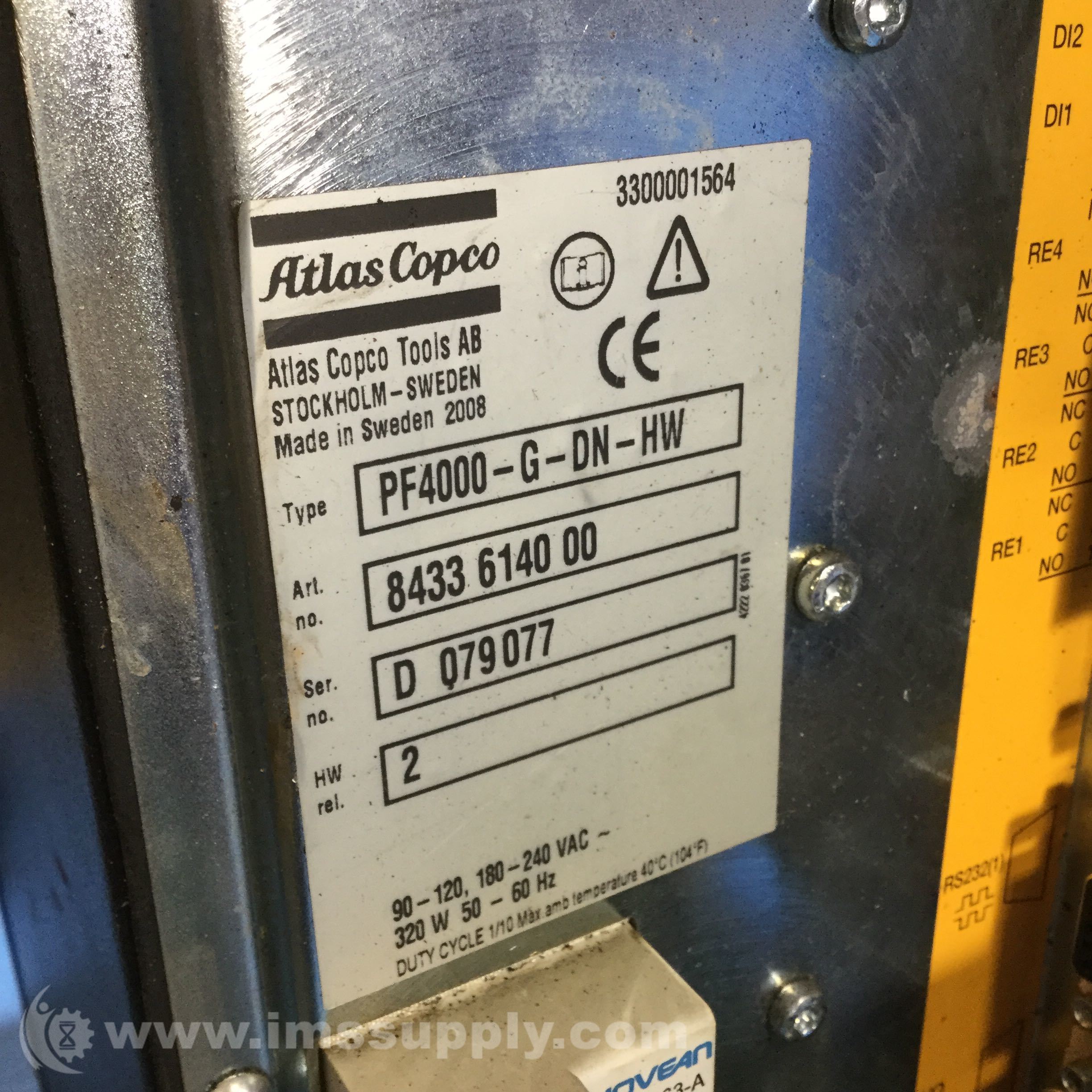 Atlas Copco PF4000-G-DN-HW Power Focus - IMS Supply