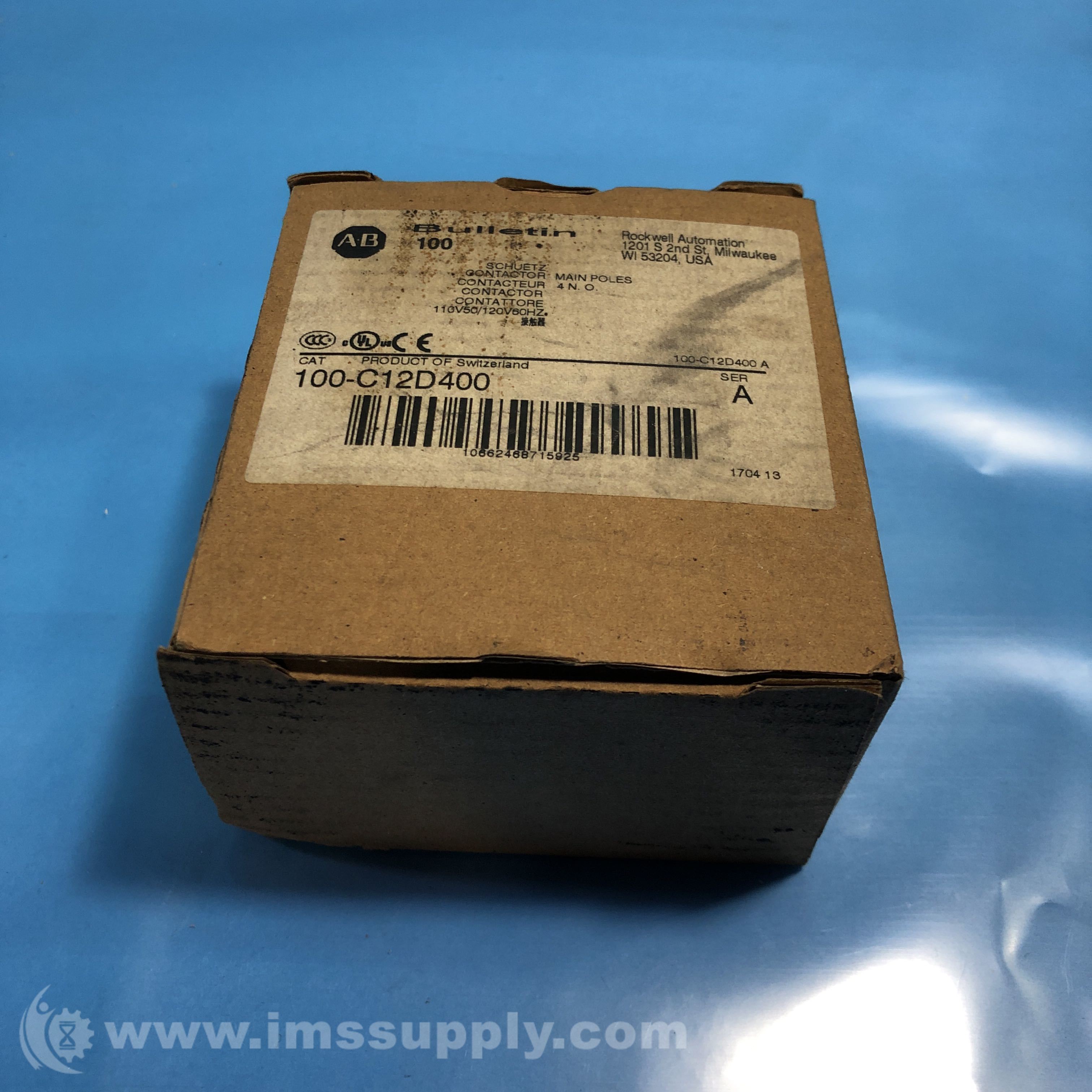 Allen Bradley 100-C12D400 Contactor - IMS Supply