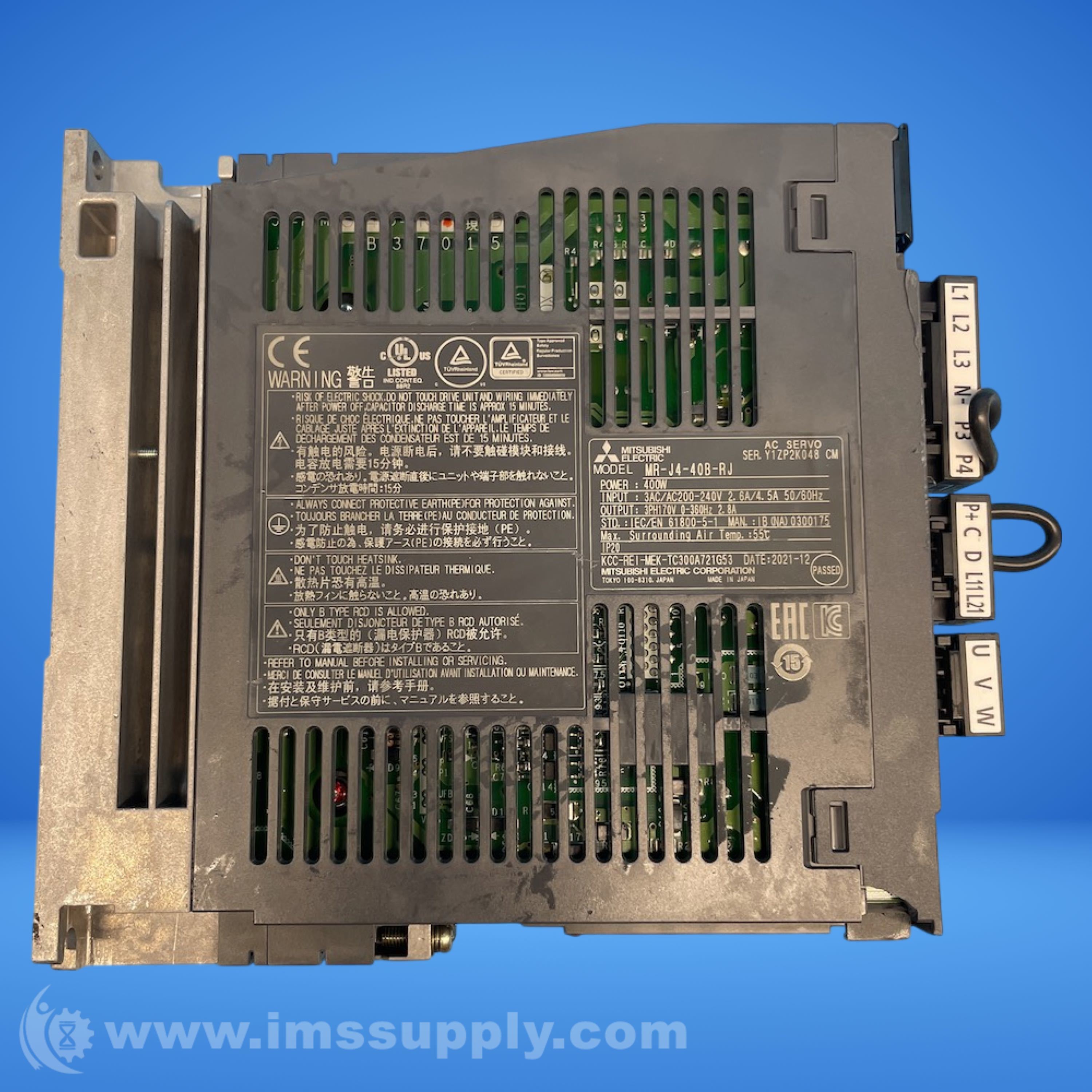 Mitsubishi MR-J4-40B-RJ AC Servo Drive - IMS Supply