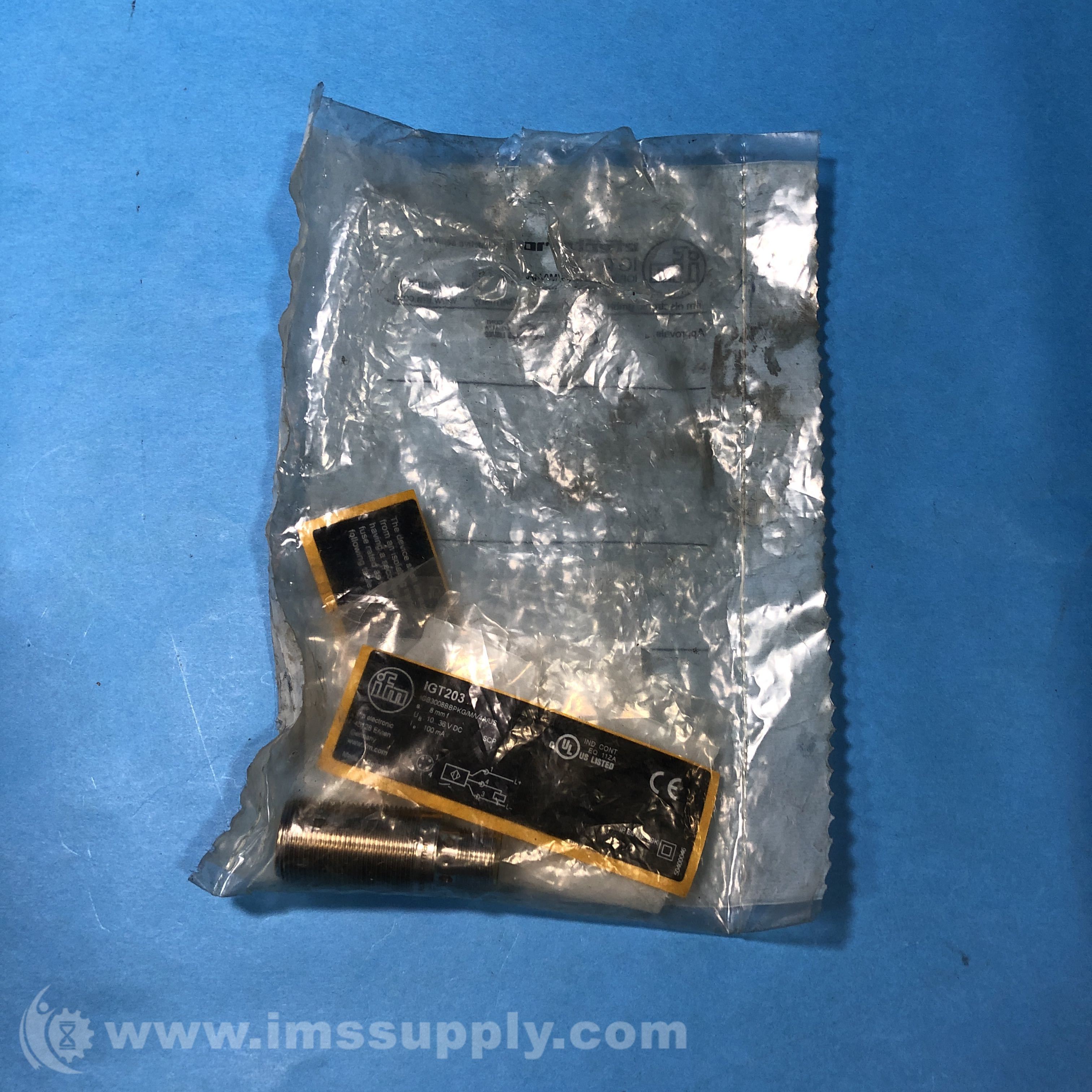 IFM Efector IGT203 IGB3008BBPKG Inductive Sensor - IMS Supply