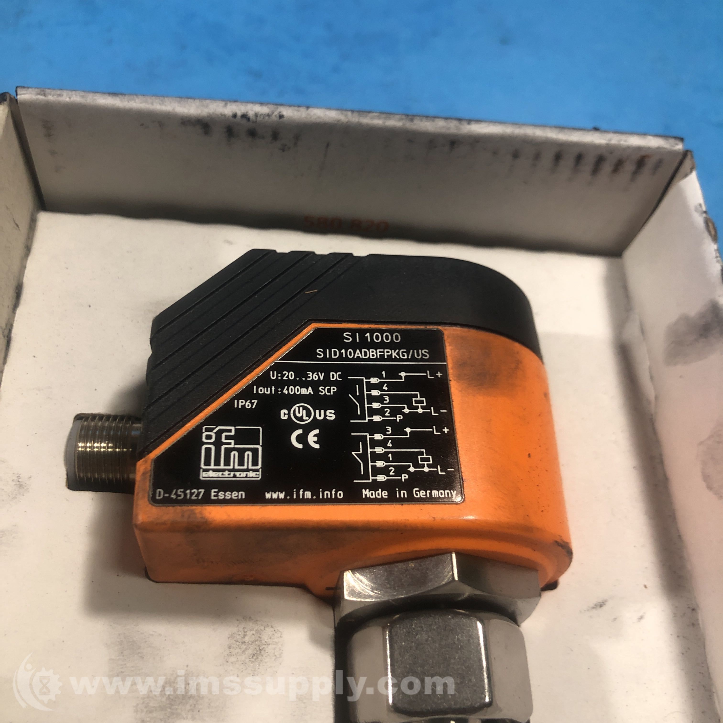 Ifm SID10ADBFPKG/US SI1000 Flow Monitor 20-36VDC 10 LED - IMS Supply