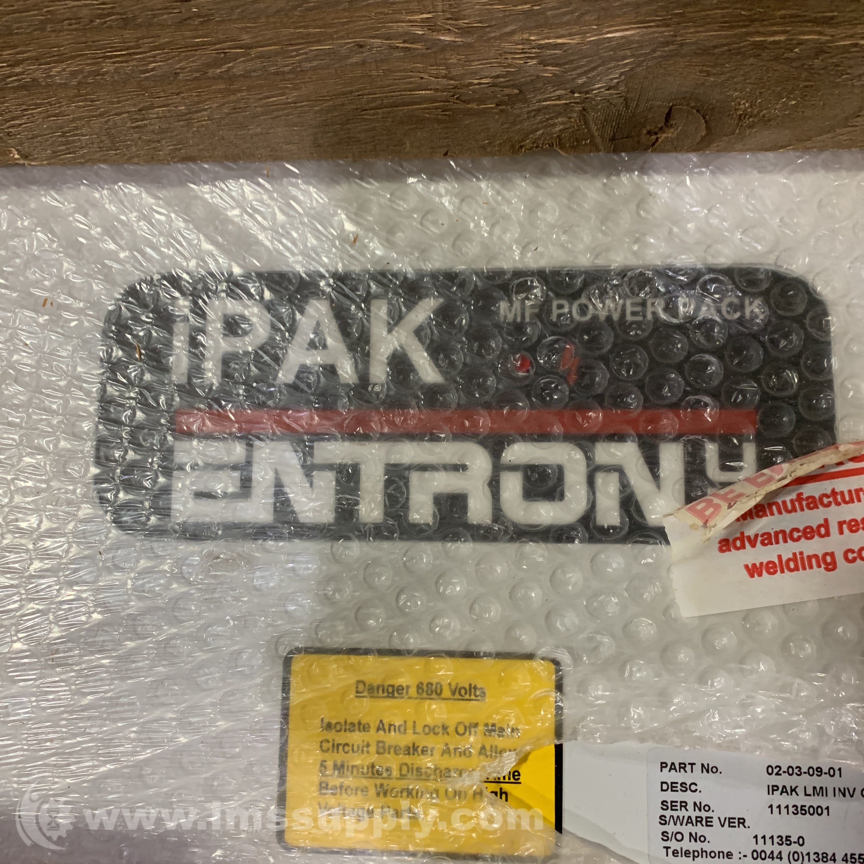 Entron Controls 02-03-09-01 IPAK MF Power Pack - IMS Supply