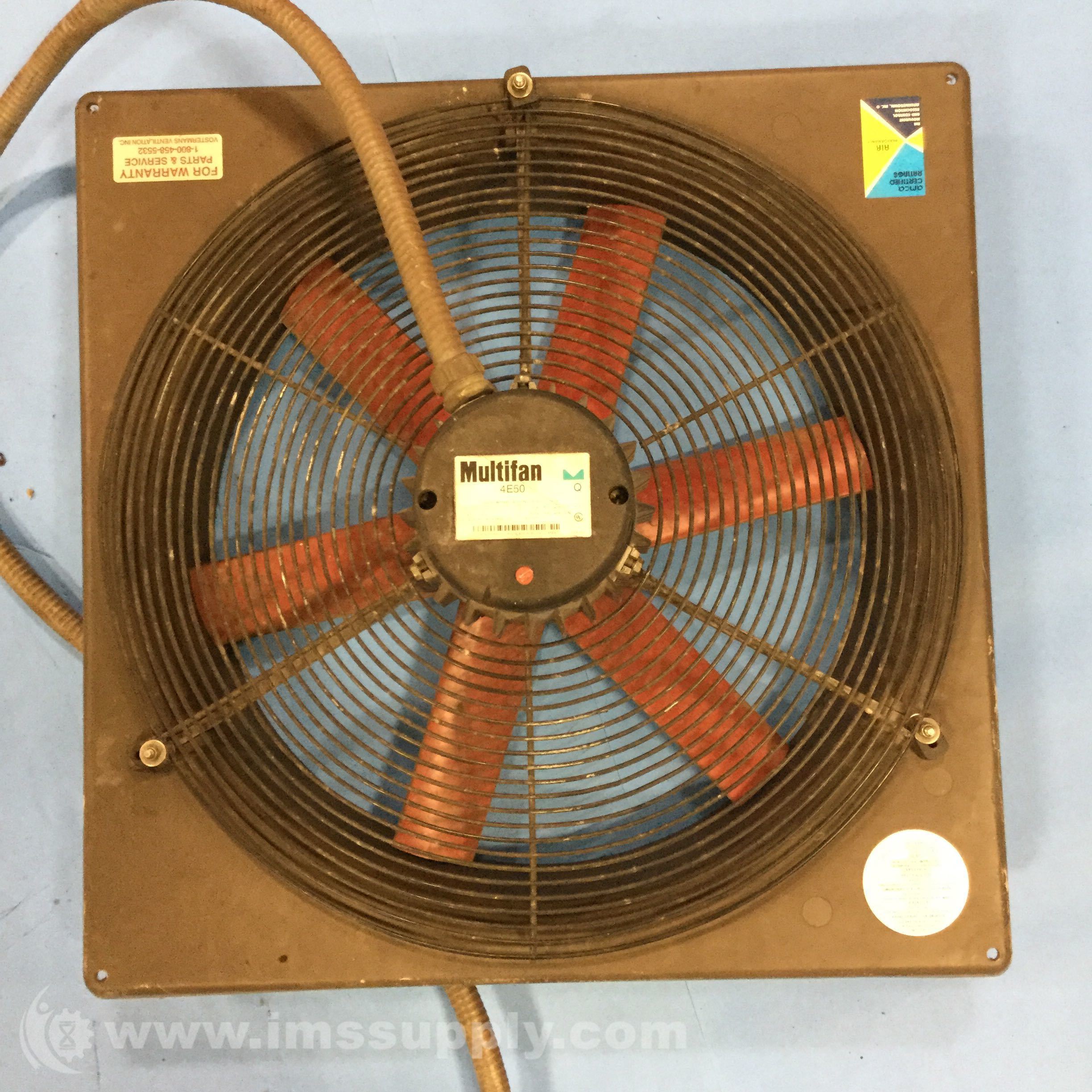 Vostermans Ventilation 4E50 1PH, 120V, 60Hz Fan - IMS Supply