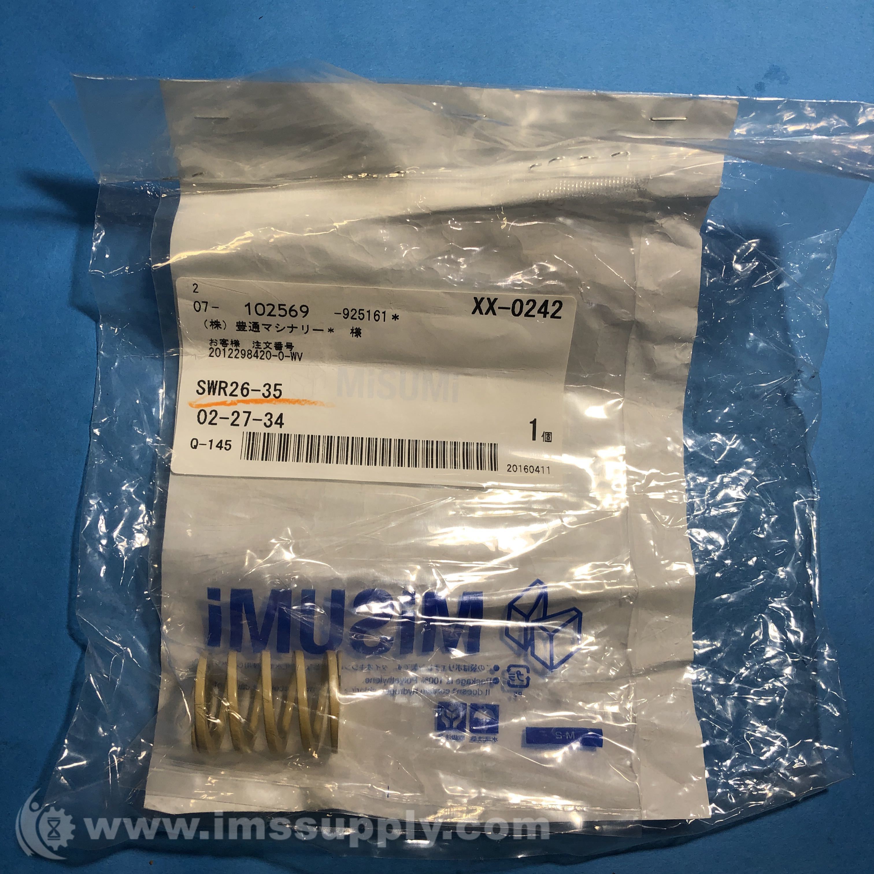 Misumi SWR26-35 High Deflection Coil Spring - IMS Supply