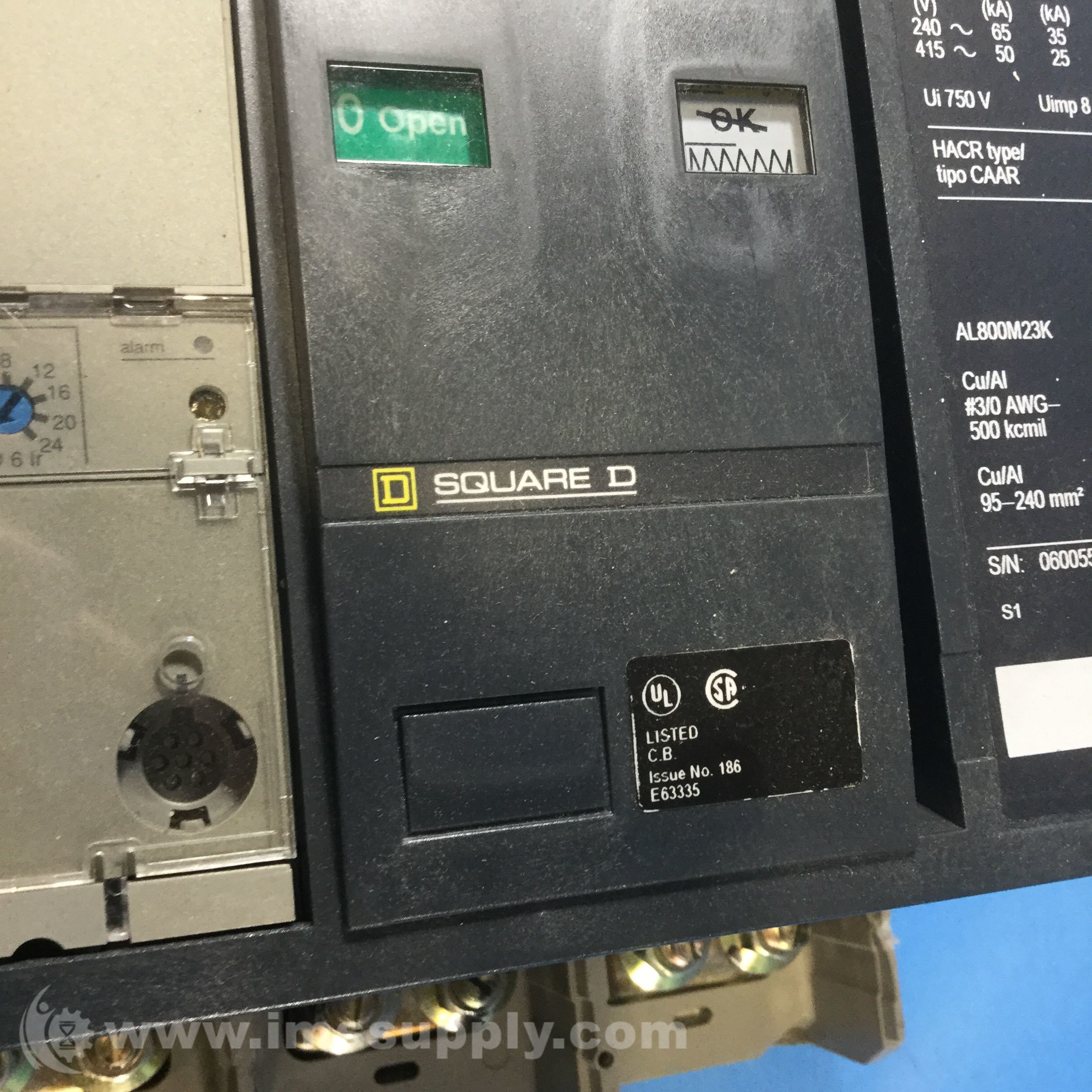 Square D PJF36080U31A Molded Case Circuit Breaker, 600V, 800A - IMS Supply