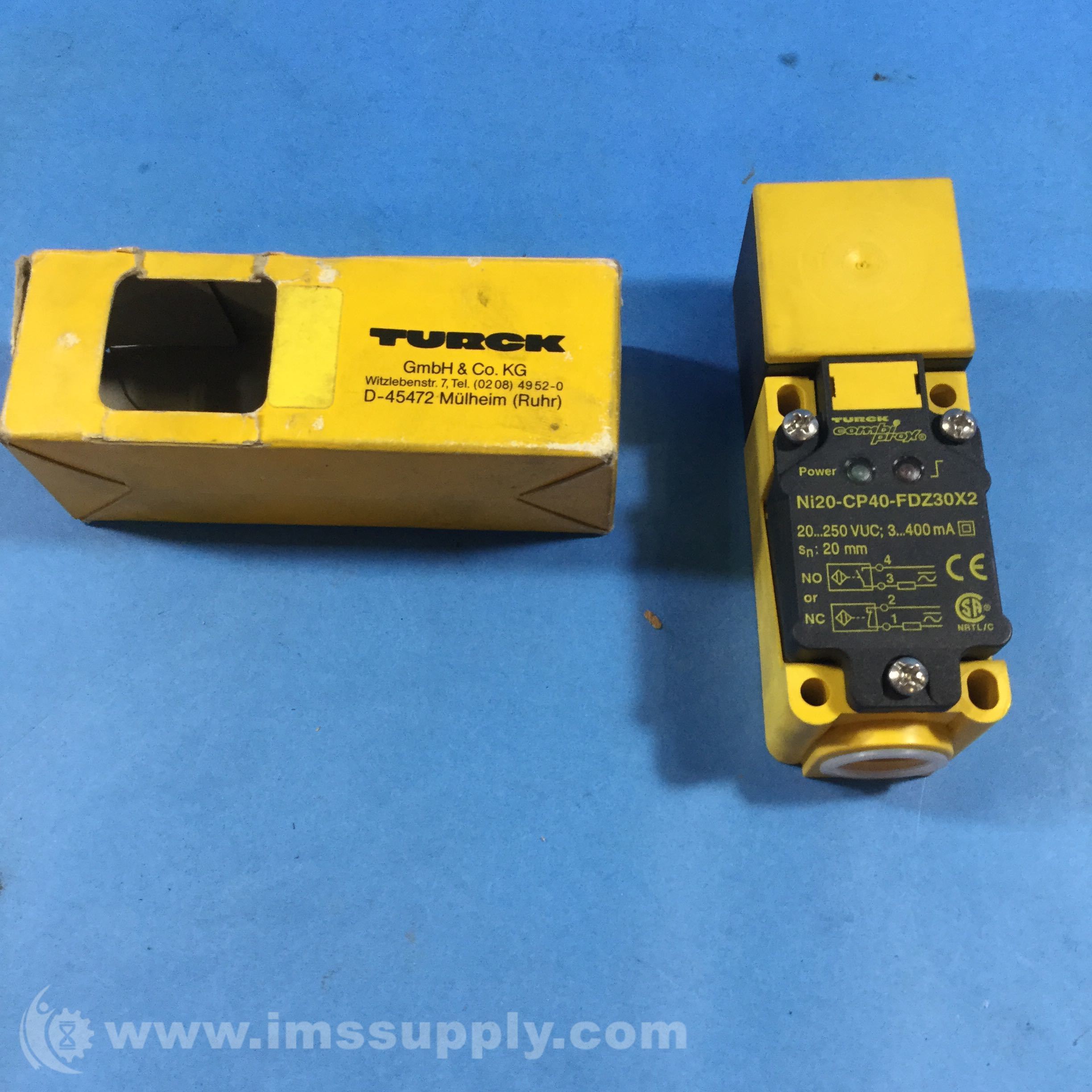 Turck Ni20-CP40-FDZ30X2 Proximity Sensor - IMS Supply