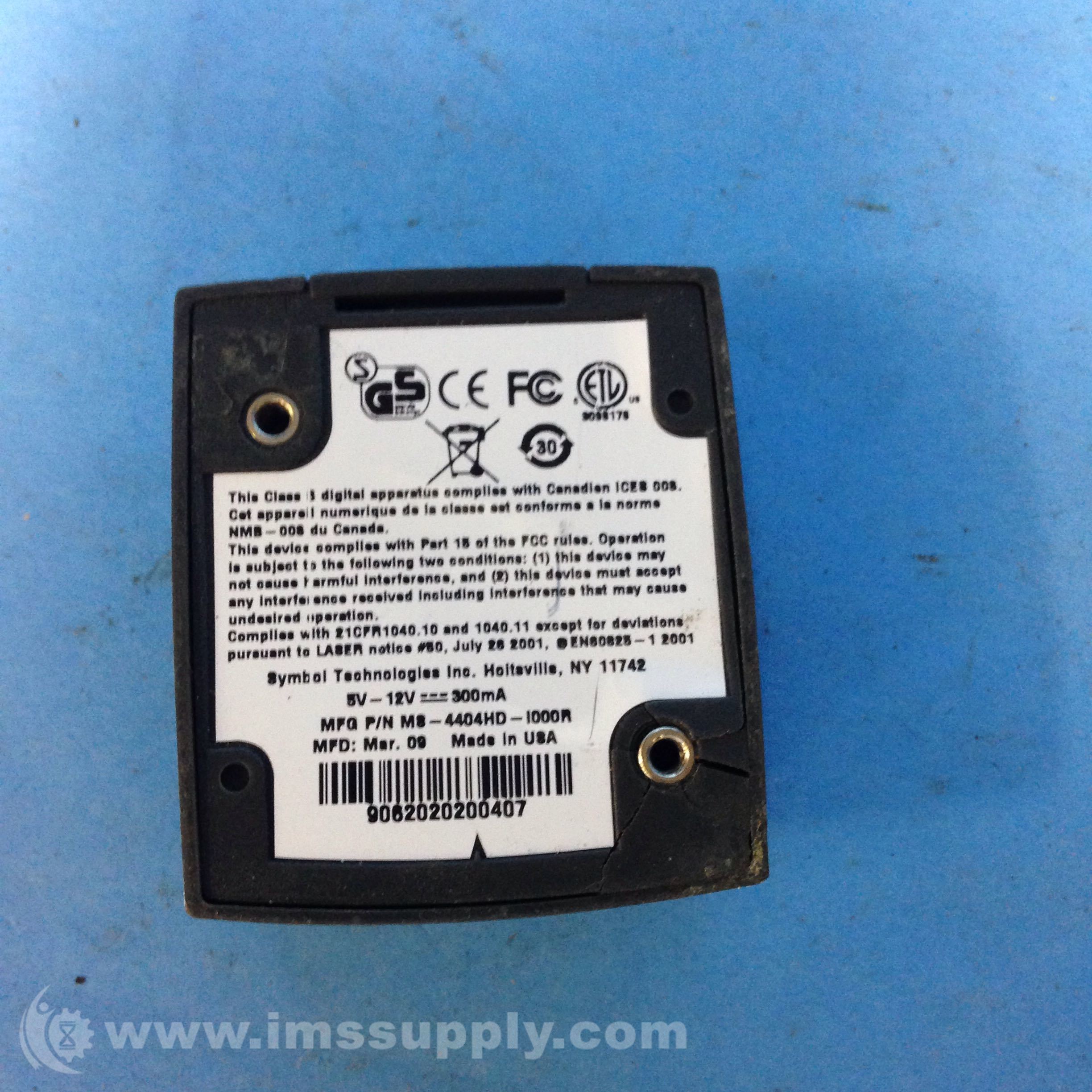 Symbol MS-4404HD-1000R Barcode Scanner - IMS Supply