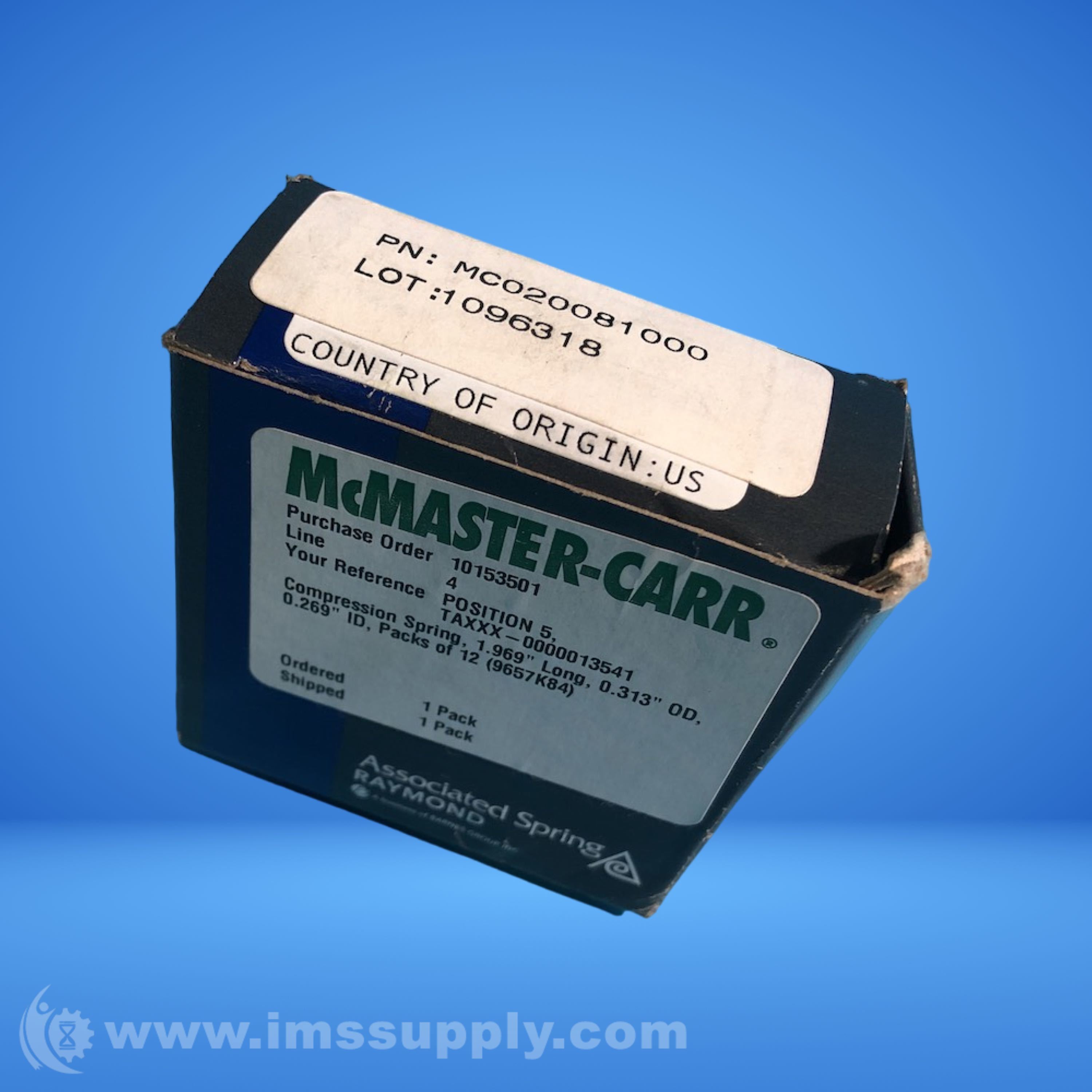 McMaster-Carr MC020081000 Box of 12 - IMS Supply