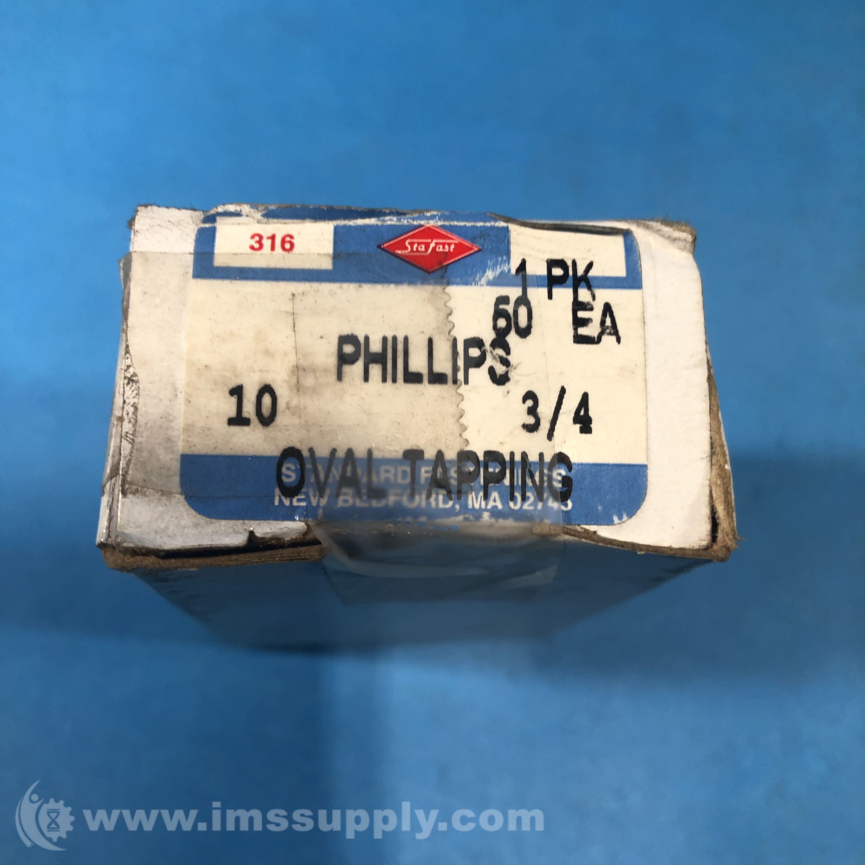 Stafast Products Inc Box of 50 3/4 inch Self Tapping Oval Screws - IMS ...