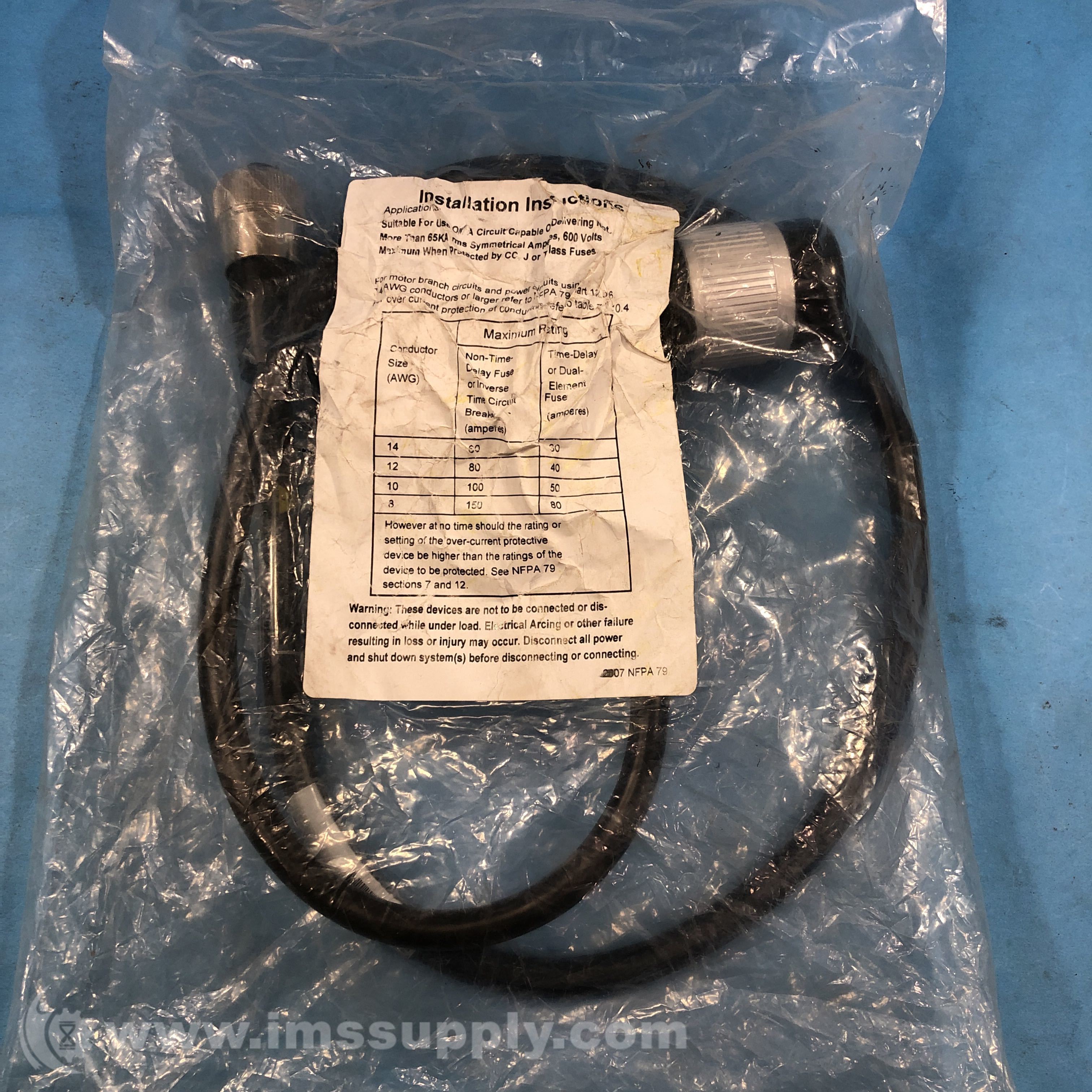 Turck GSDA/GKDA/RKM 44P-1/S3276/S4000 UX18099 Powerfast Tee Cable - IMS ...
