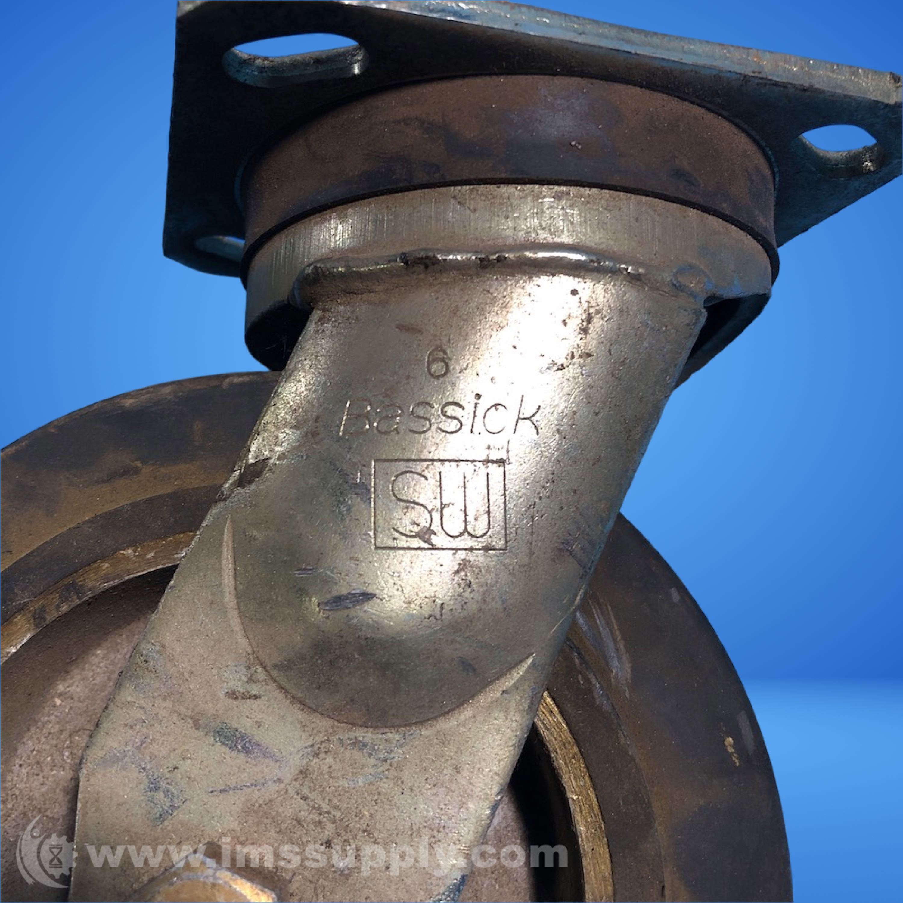 Bassick 6 inch Steel Caster Wheel - IMS Supply