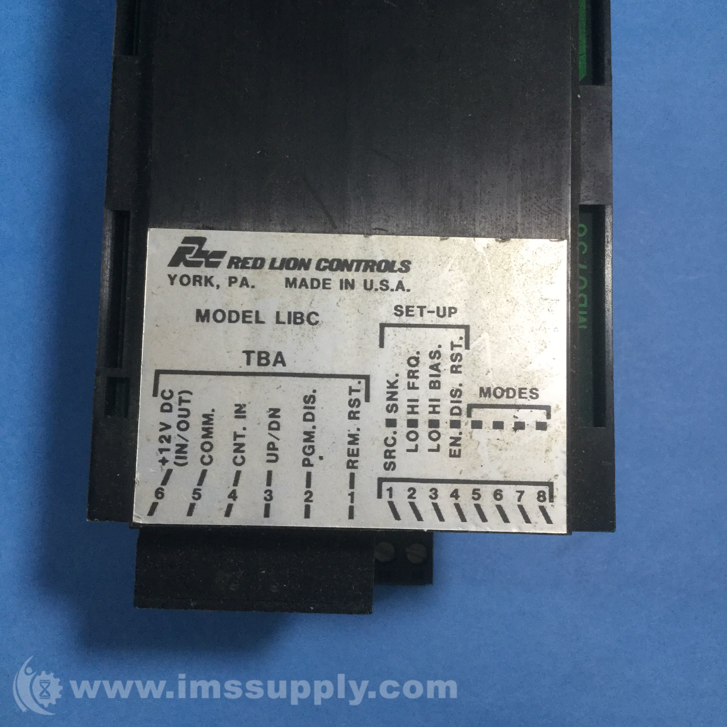 Red Lion Controls LIBC1E00 COUNTER LED 4 CHAR 115V PANEL MT - IMS Supply