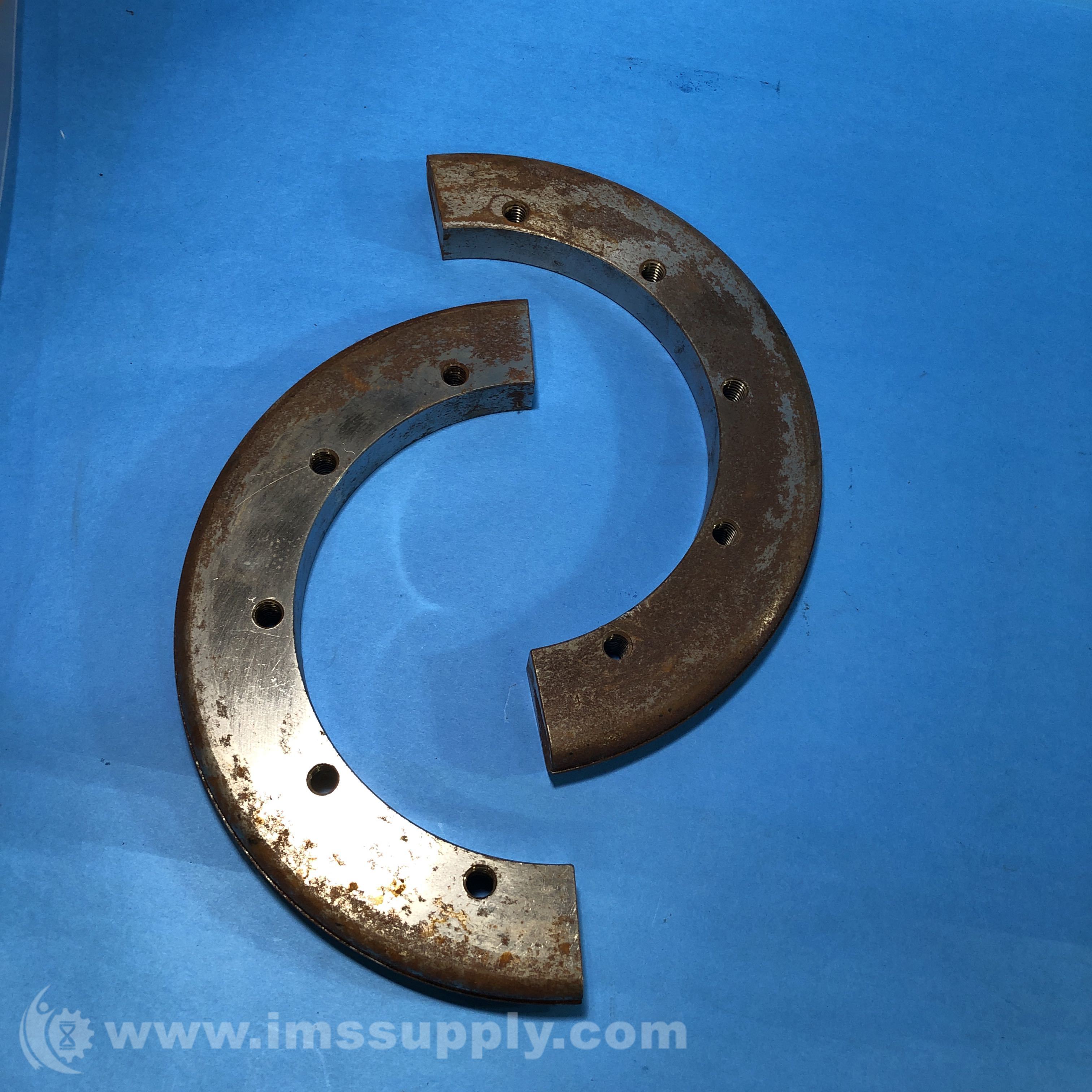 Set of 2 Split Flange Ring With Two Halves, 10 Holes - IMS Supply