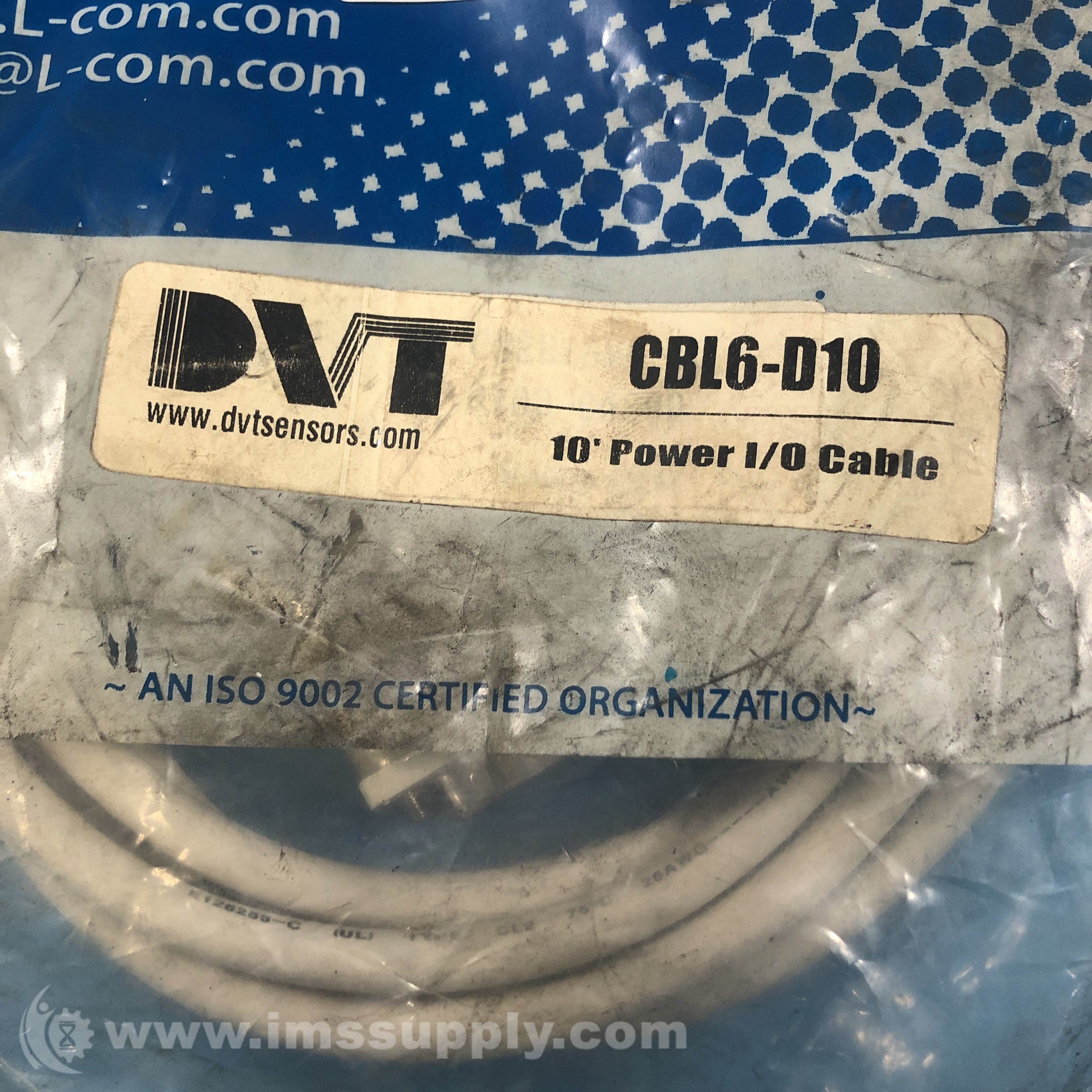 Dvt CBL6-D10 10 Foot I/O Cable, 15 Pin, D-Sub - IMS Supply