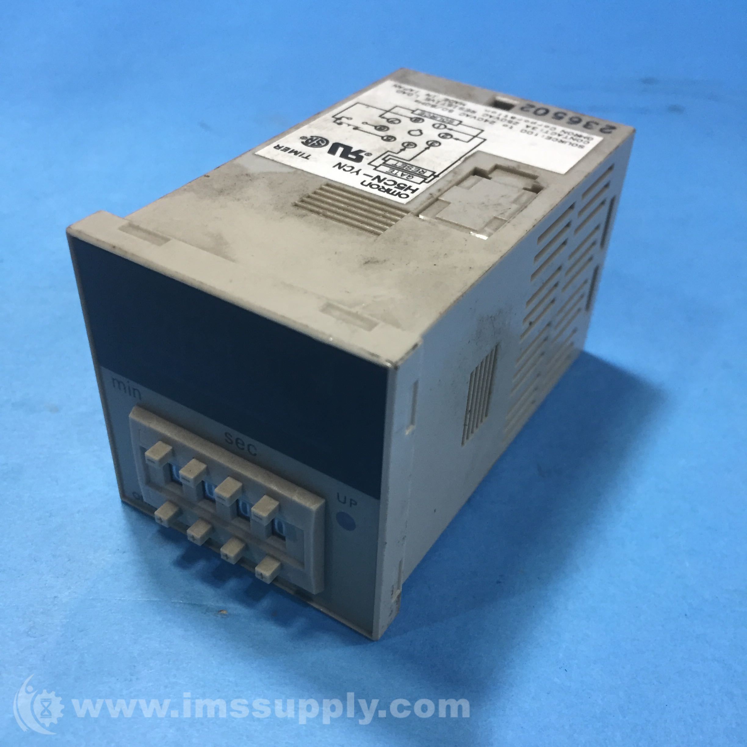 Omron H5CN-YCN Timer, Digital, Red LED, 4-Digit, SPDT - IMS Supply