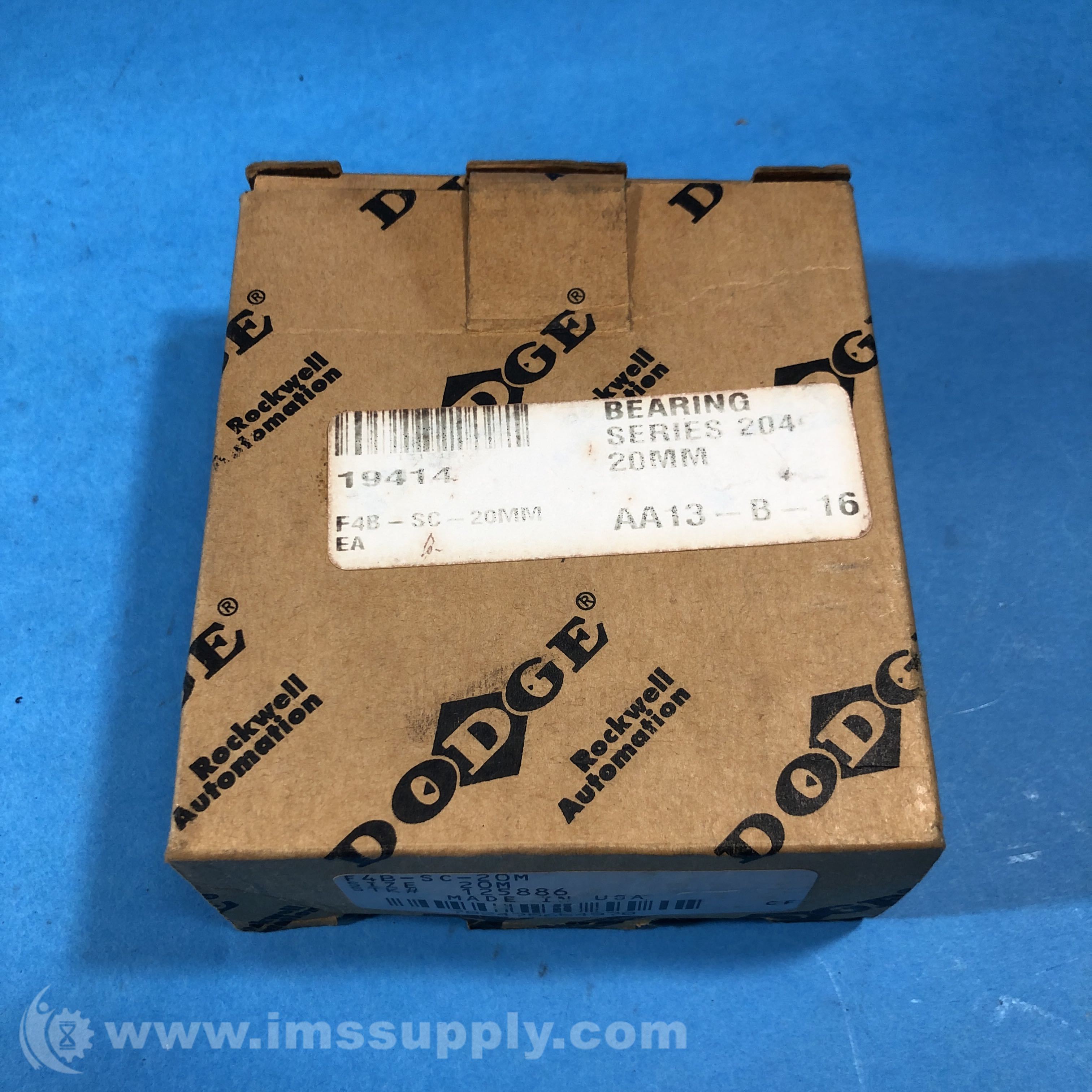 Dodge F4B-SC-20M Flange-Mount Ball Bearing Unit - IMS Supply