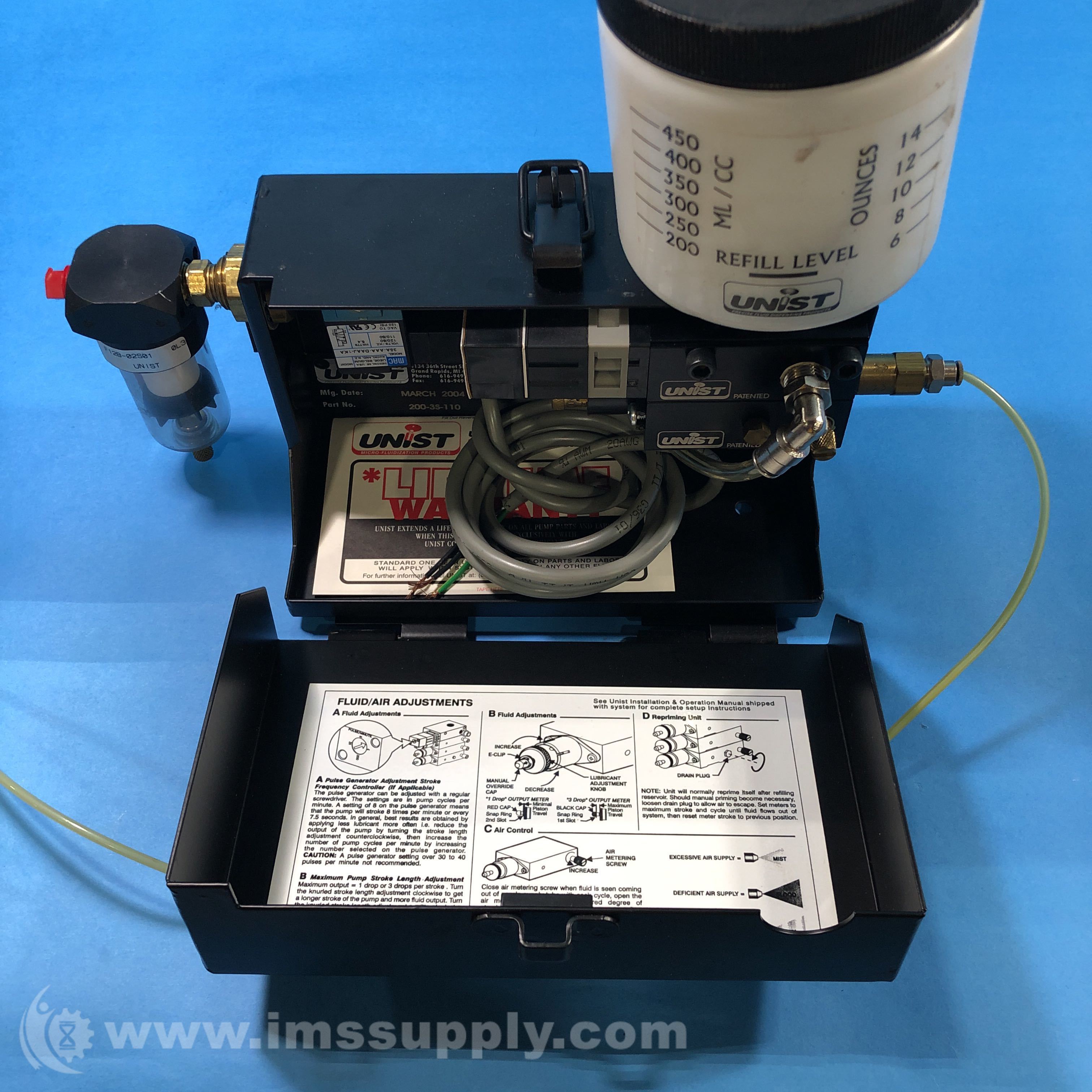 Unist, Inc. 200-3S-110 Uni-Max Saw Coolubing System - IMS Supply