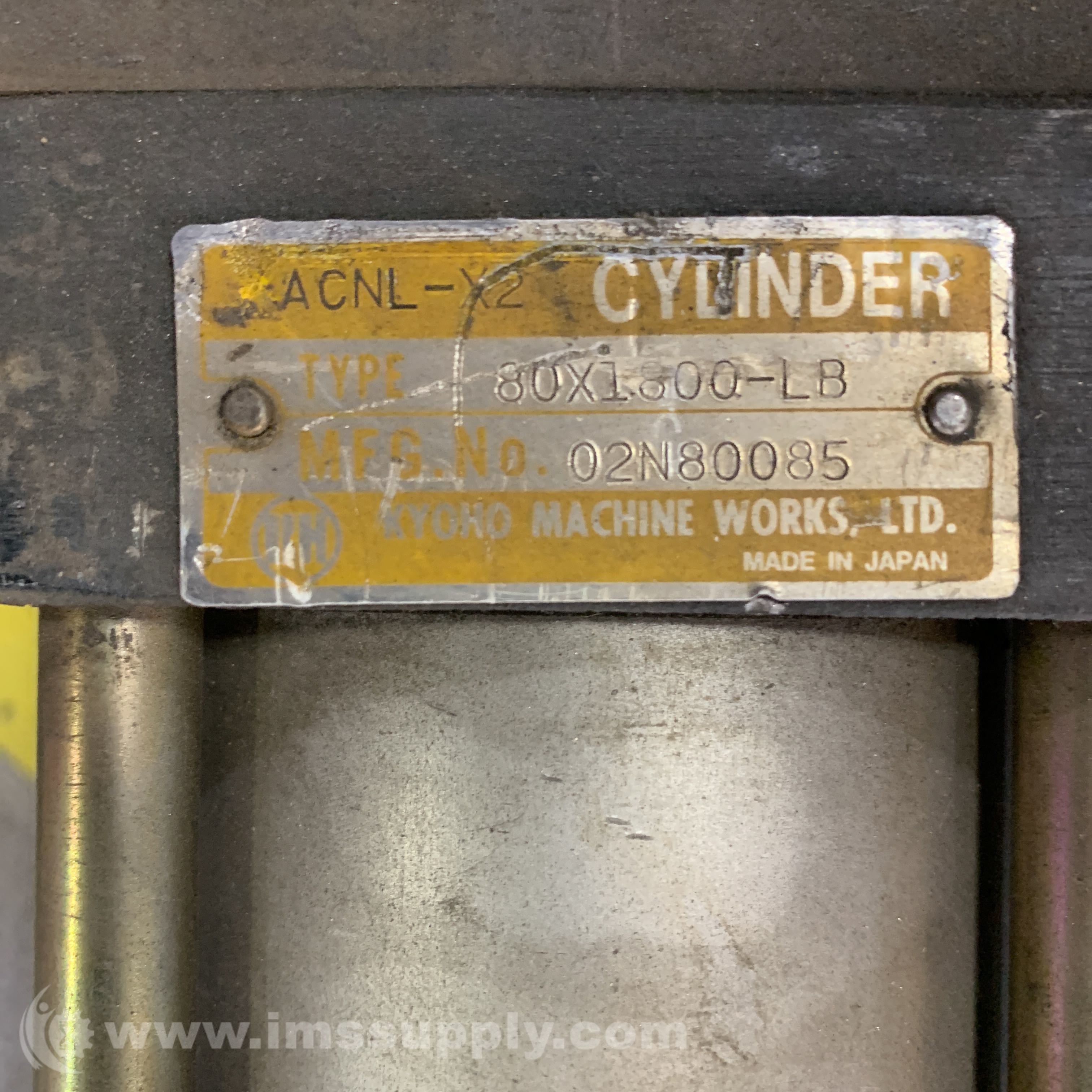 Kyoho Machine Works 02N80085 ACNL-X2 Cylinder, 80x1800-LB - IMS Supply