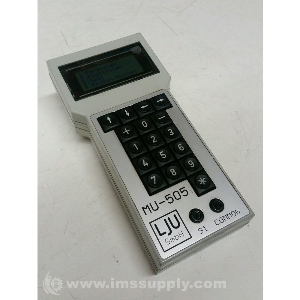 LJU MU-505, Programming Unit Manual - IMS Supply