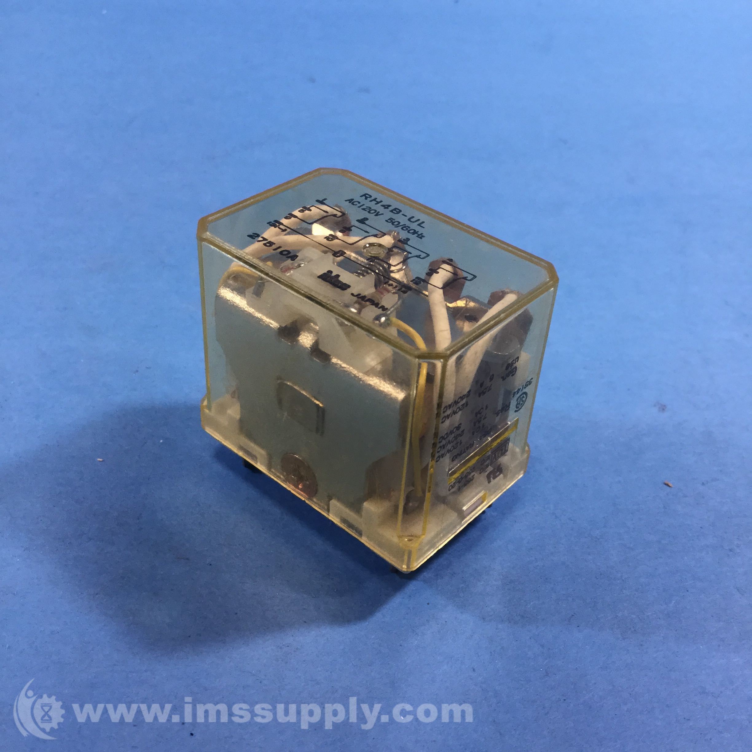 Idec RH4B-UL-AC120V Relay, 10AMP, 120VAC, 50/60HZ - IMS Supply