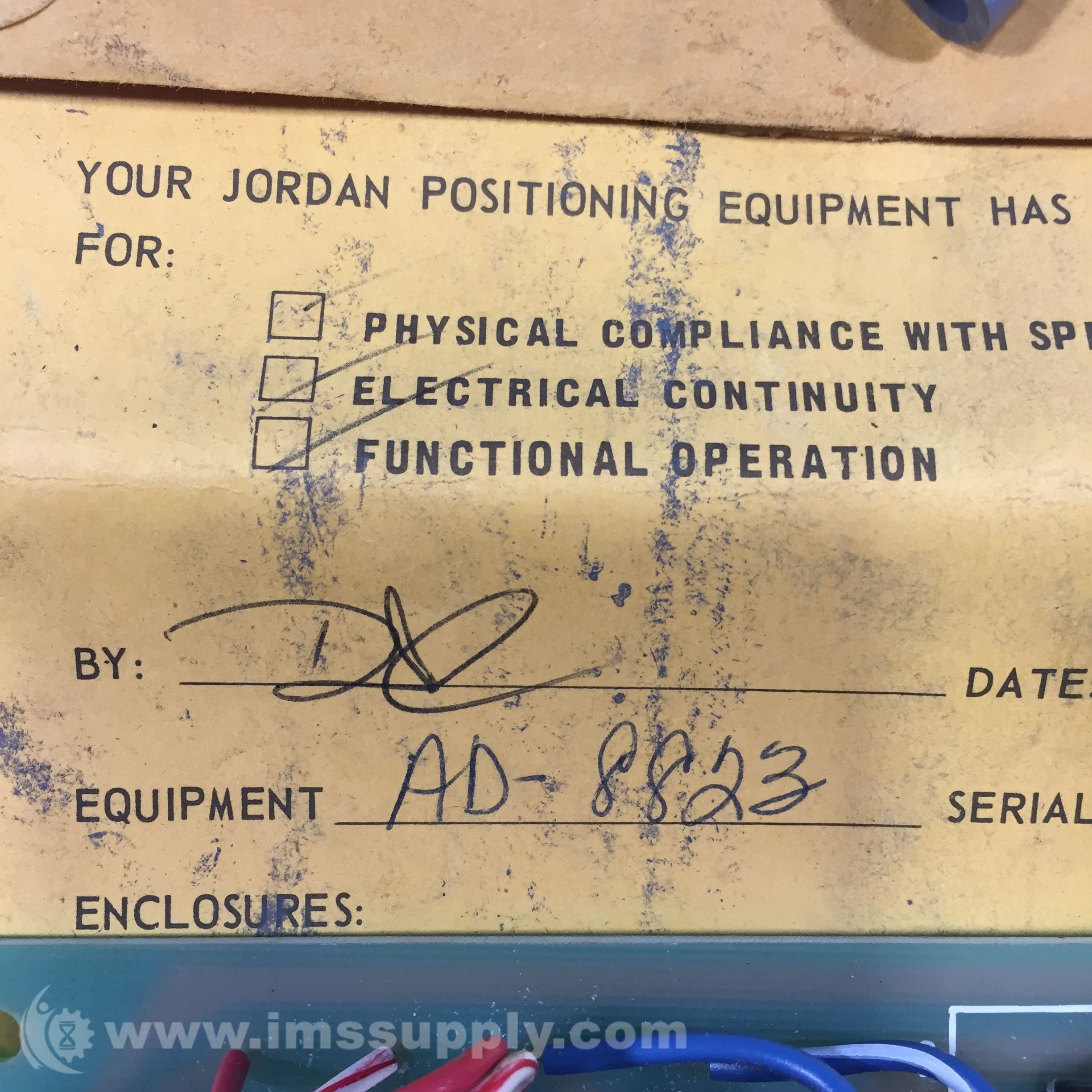 Jordan Controls AD-8823 Servo Drive - IMS Supply