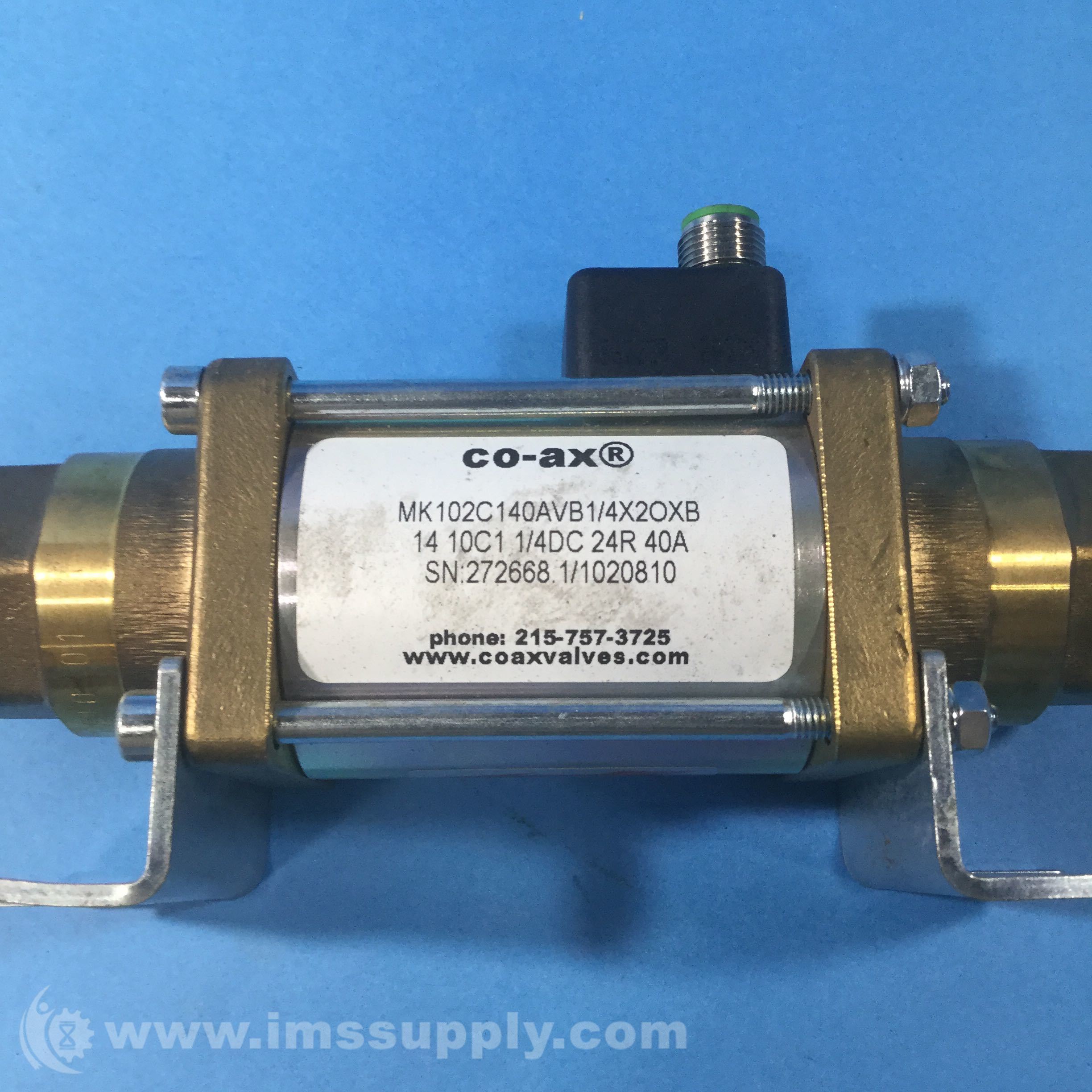 Co-ax Valves Inc MK102C140AVB1/4X20XB Hydraulic Solenoid Valve - IMS Supply