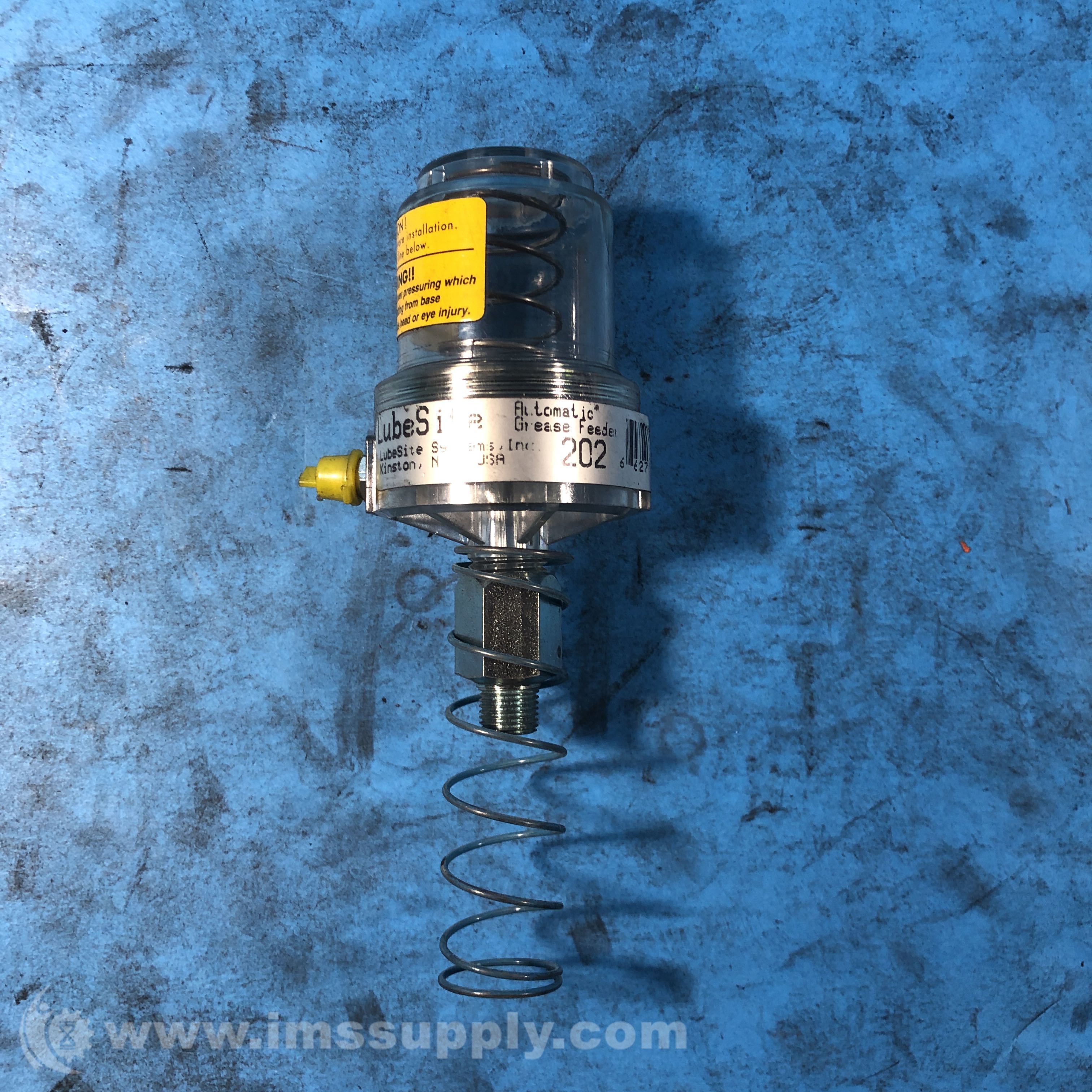 Lubesite 202 Automatic Grease Feeder, Polycarbonate Bowl - IMS Supply