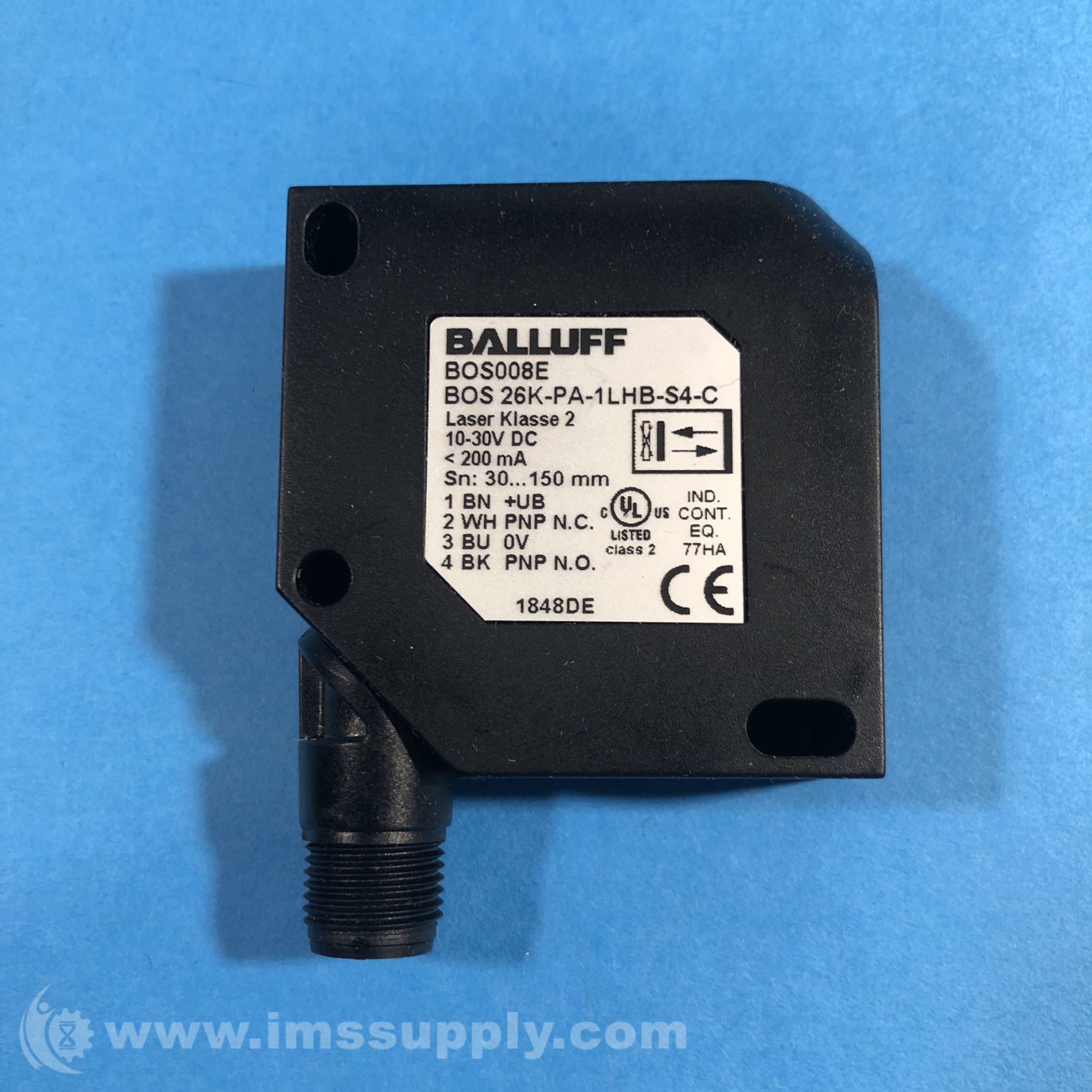 Balluff BOS008E Sensor, Photoelectric Diffuse BGS - IMS Supply