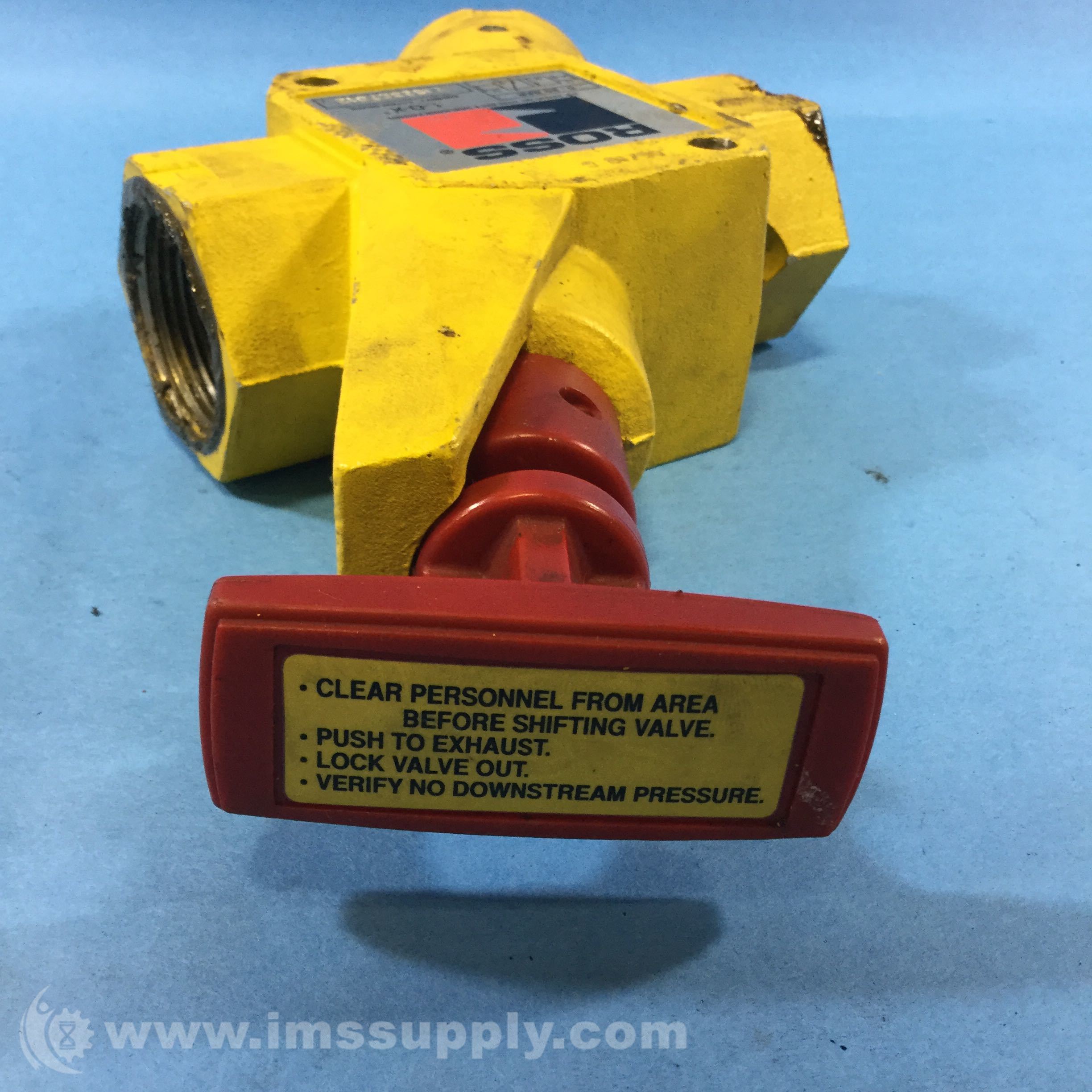 Ross Controls Y1523C7012 Manual Lockout L-O-X Valve - IMS Supply