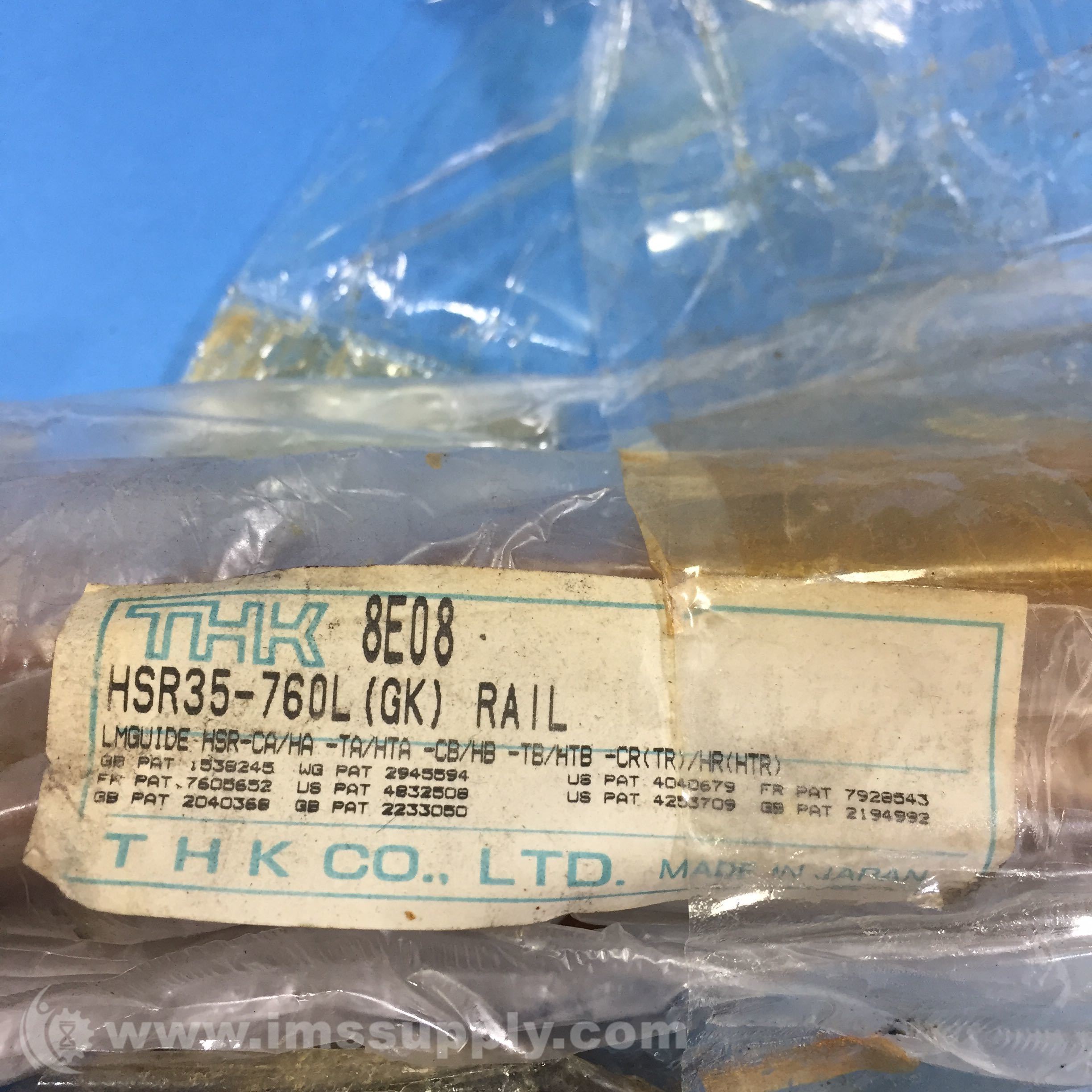 Thk HSR35-760L(GK) RAIL Linear Motion Rail - IMS Supply