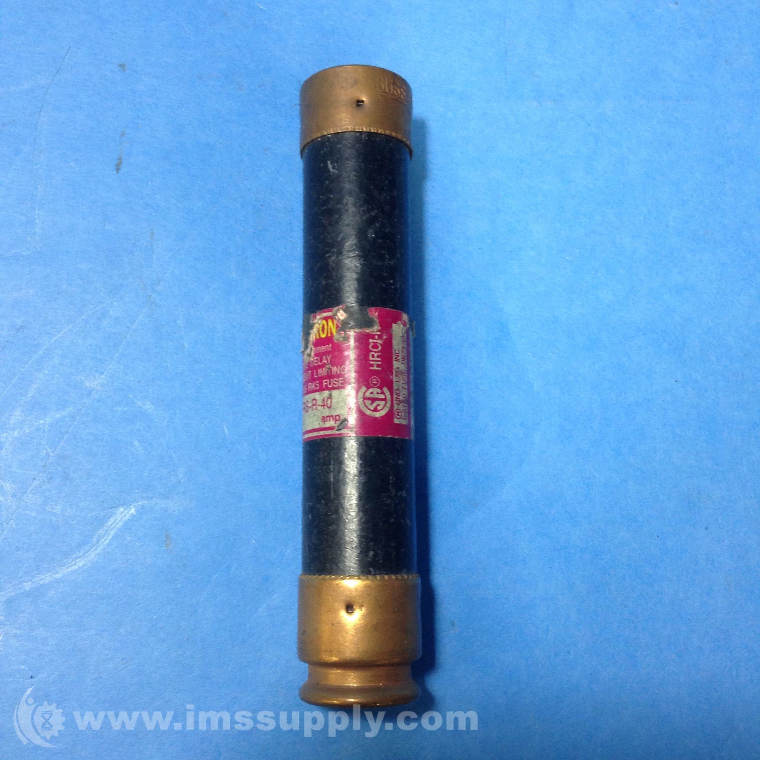 Fusetron FRS-R-40 Amp,600V, Class RK5, Bussmann FRS-R-40 - IMS Supply
