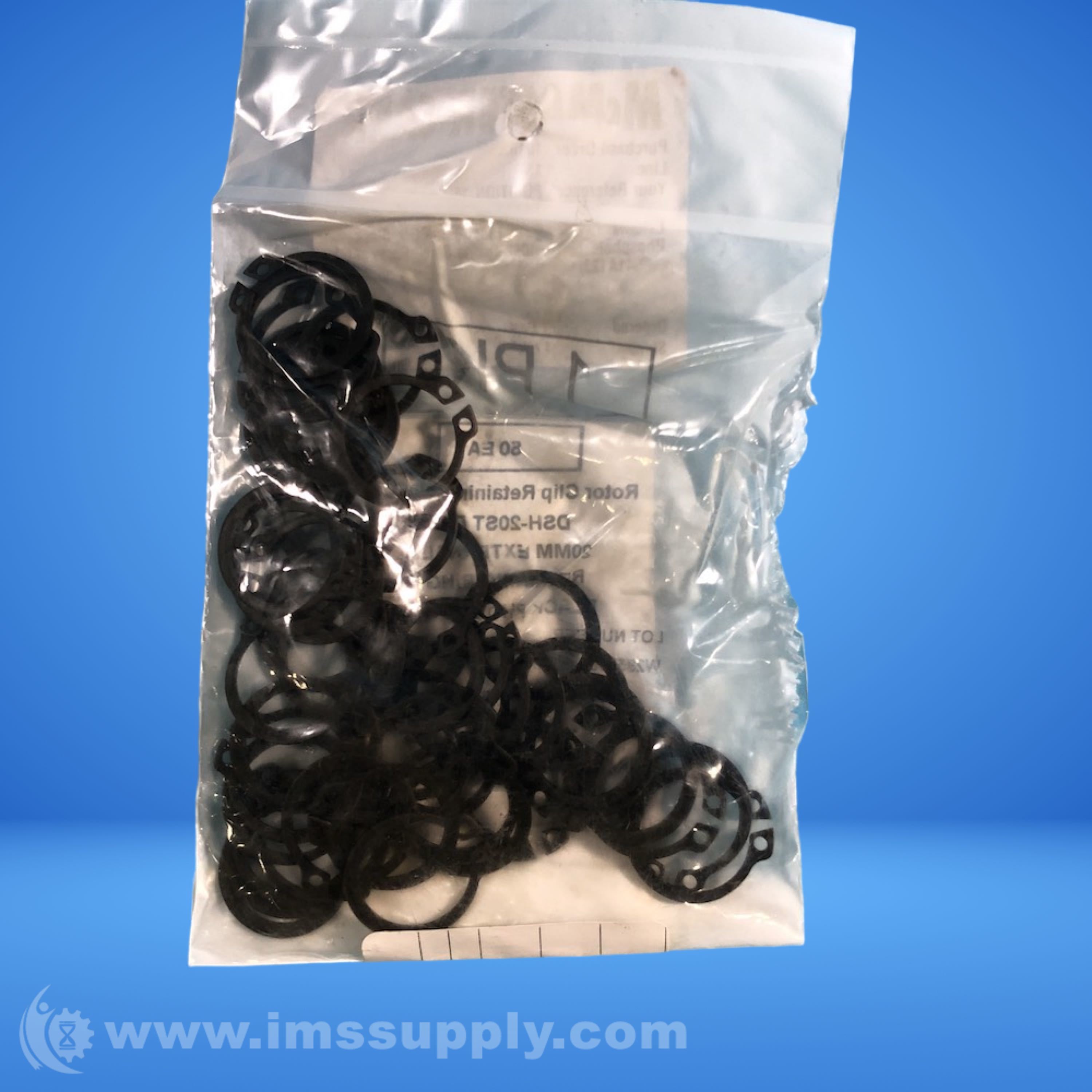 McMaster-Carr 98541A123 Bag of 50 External Retaining Rings - IMS Supply