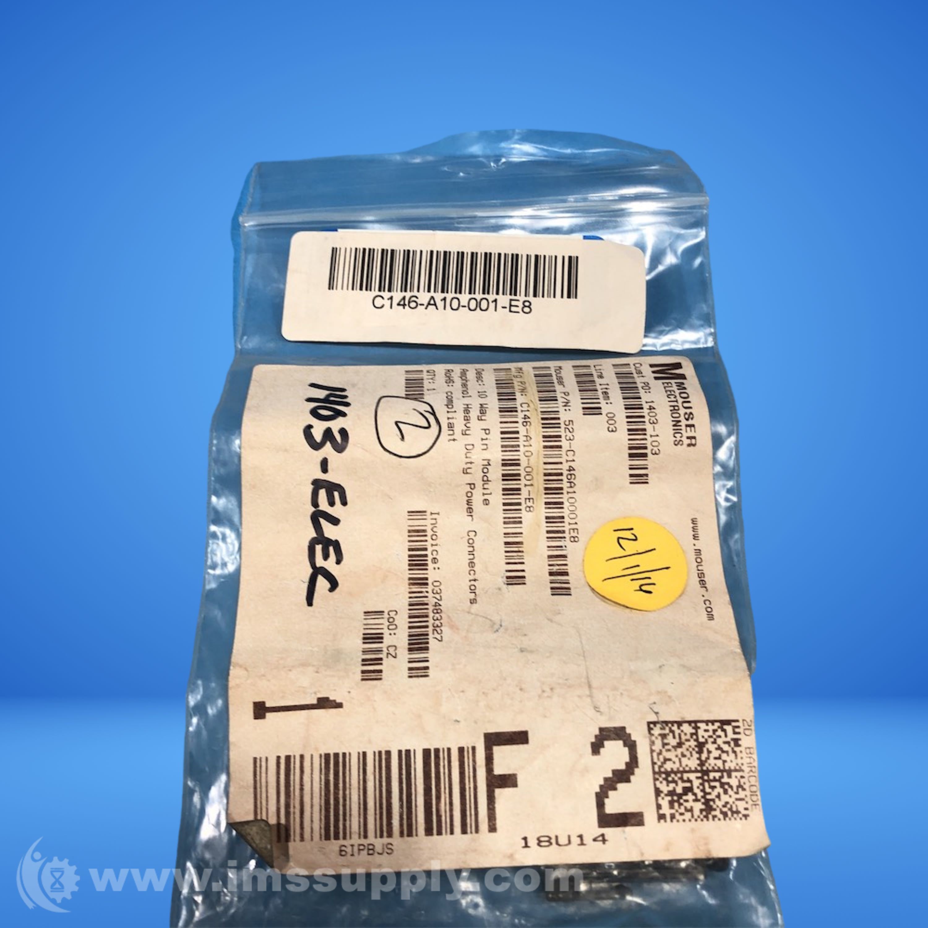 Amphenol C146 A10 001 E8 - IMS Supply