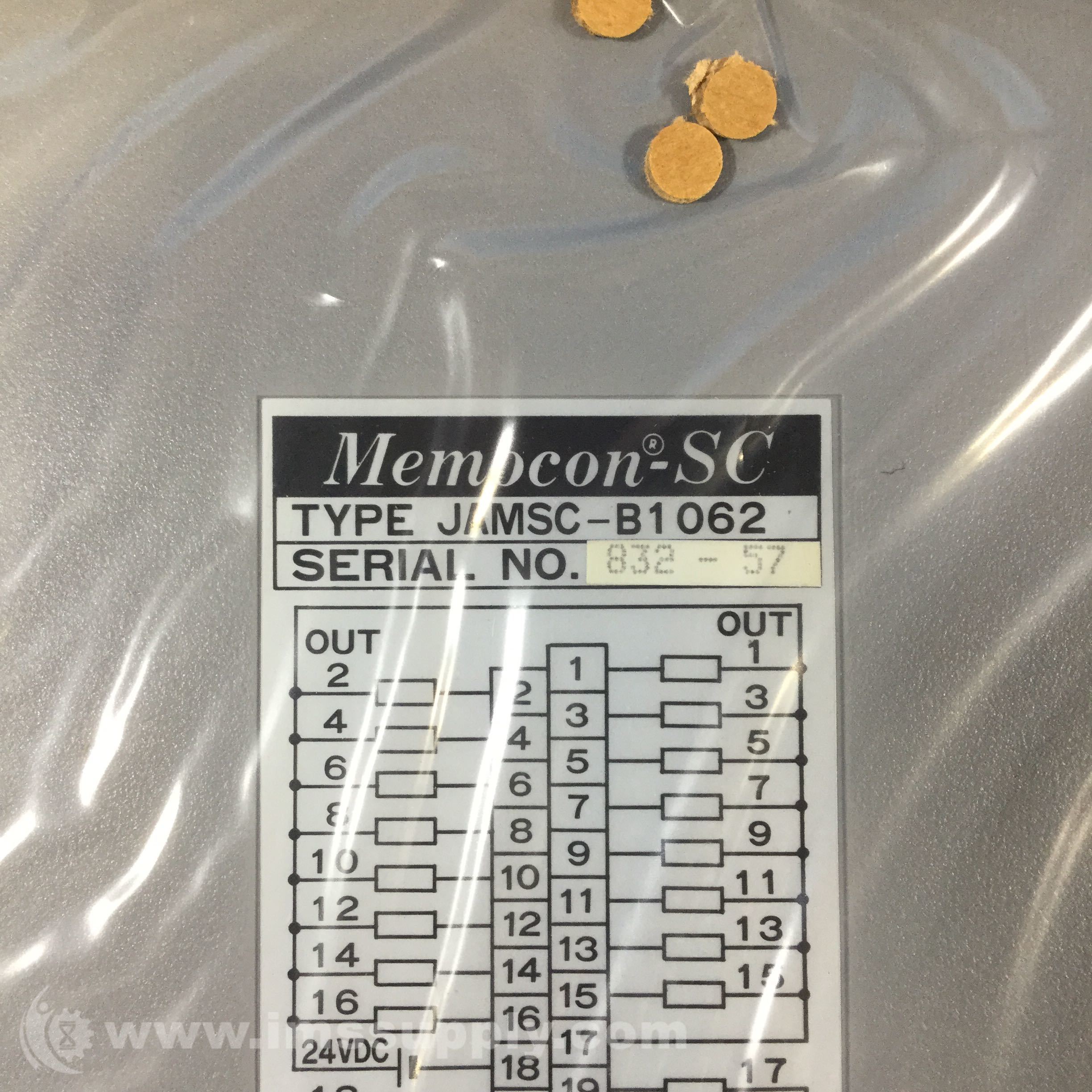 Yaskawa JAMSC-B1062 Memocon-SC Output Module NC 24VDC - IMS Supply