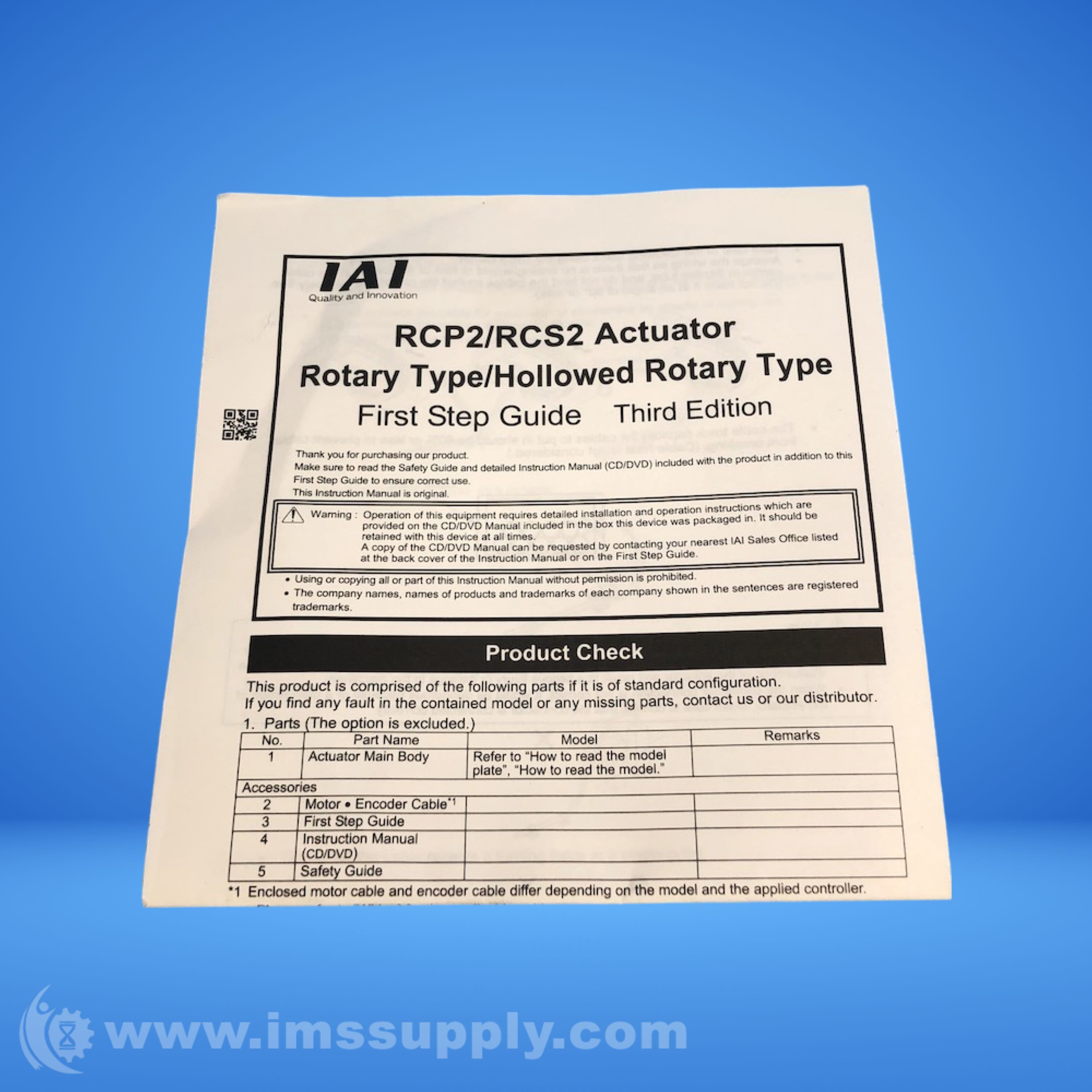 IAI Corporation ME3699-3A - IMS Supply