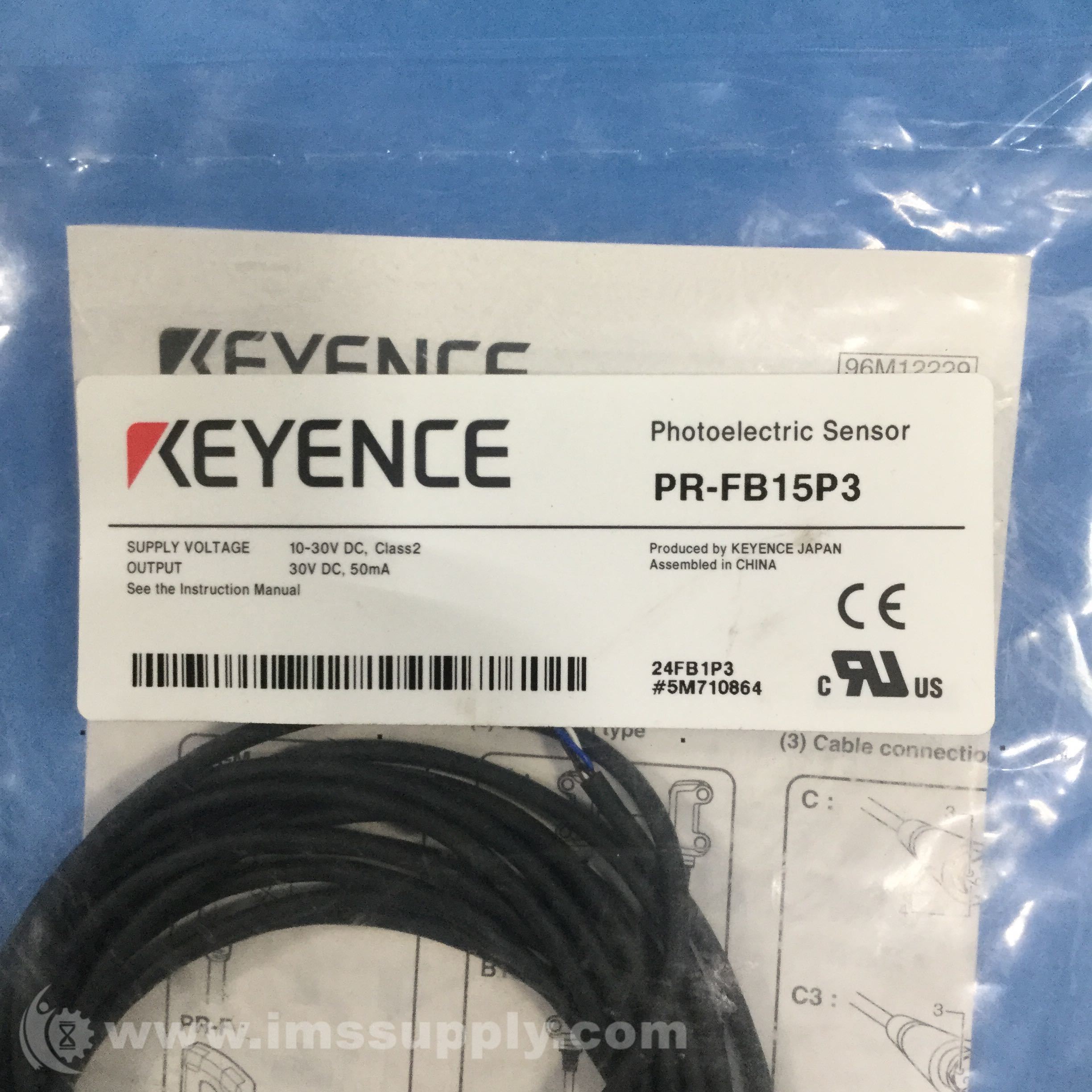 Keyence PR-FB15P3 Photoelectric Sensor - IMS Supply