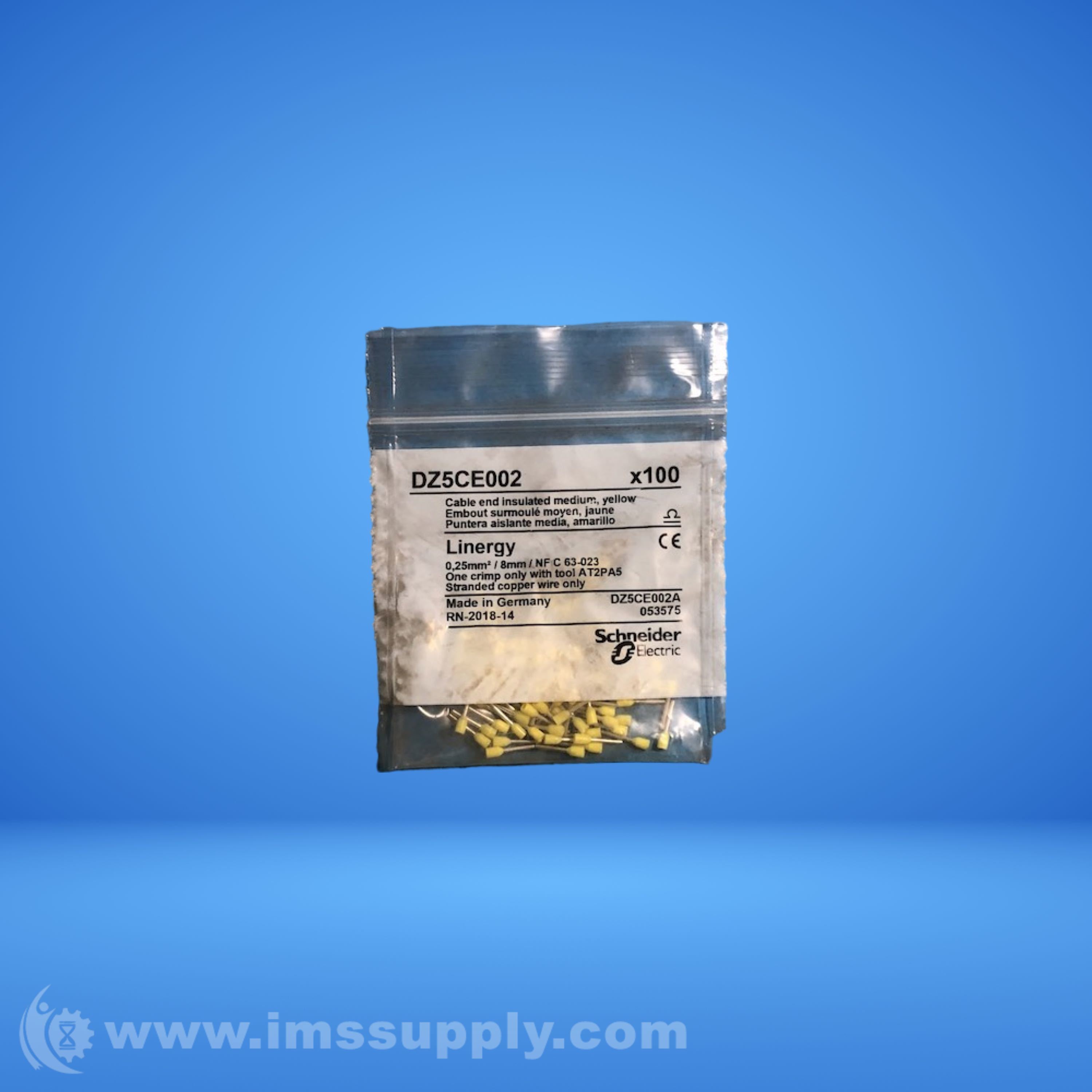 Schneider Electric DZ5CE002 Cable Ends Bag of 100 - IMS Supply