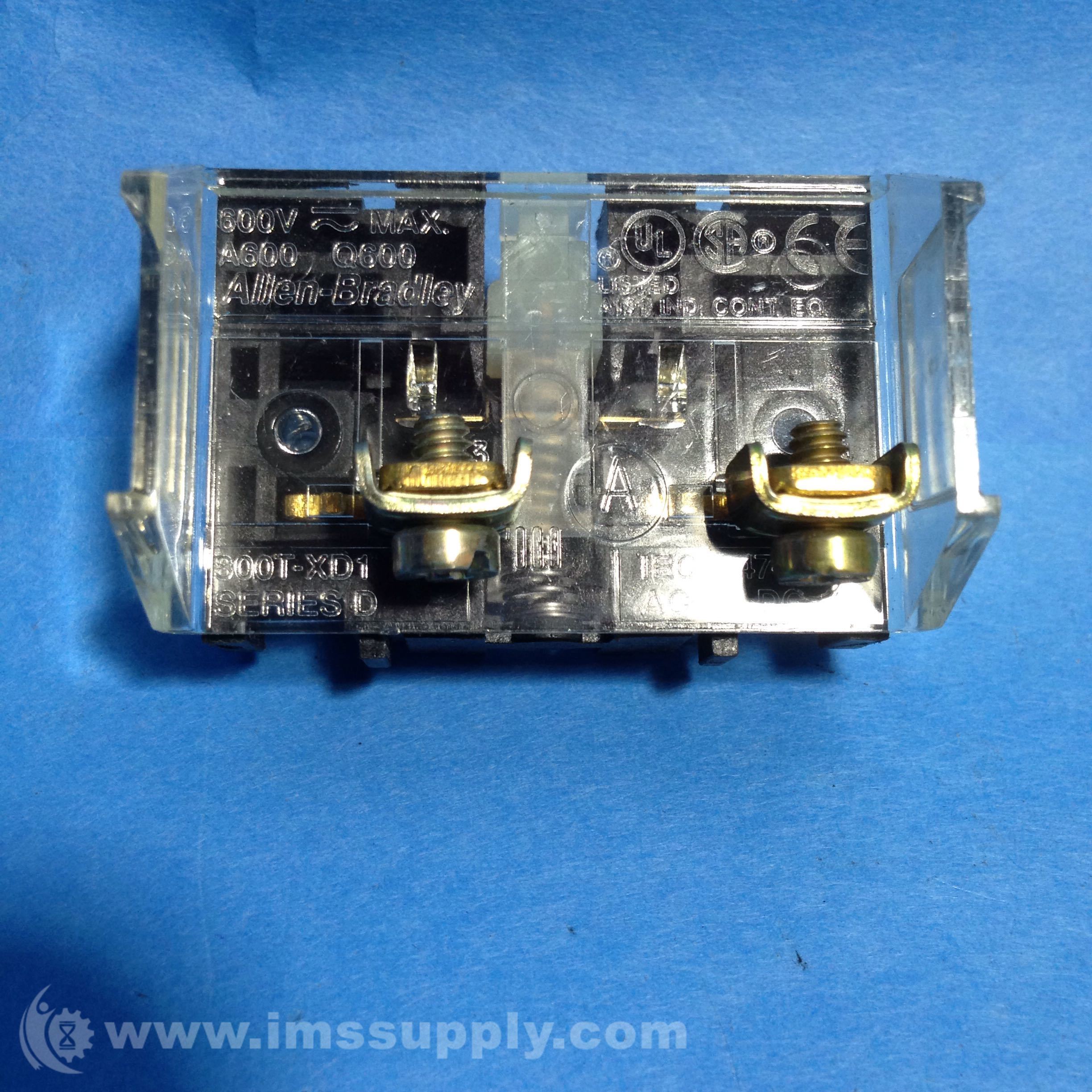 Allen Bradley 800T-XD1 D Contact Block - IMS Supply