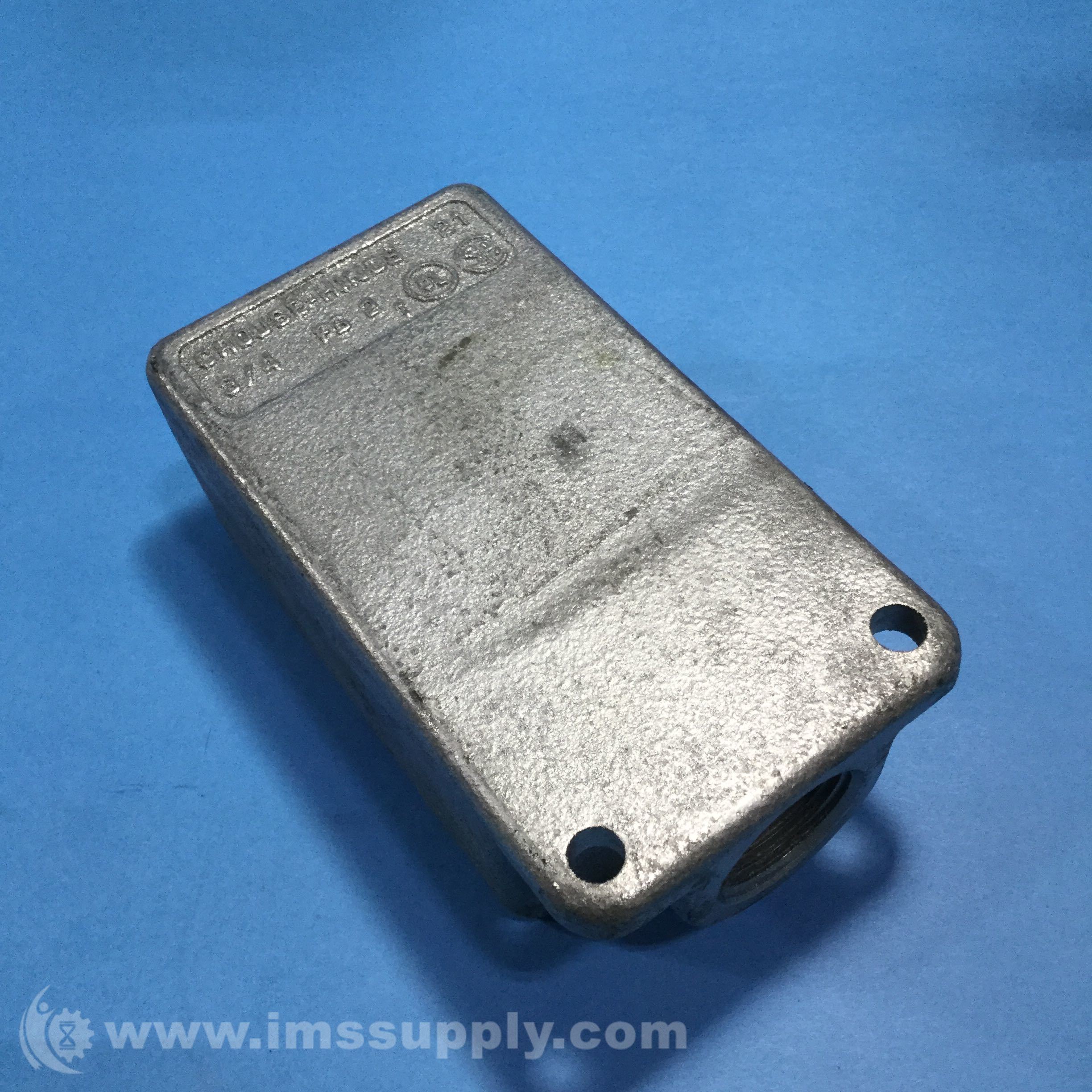 Crouse Hinds FS2 Cast Device Box, 3/4, Iron - IMS Supply